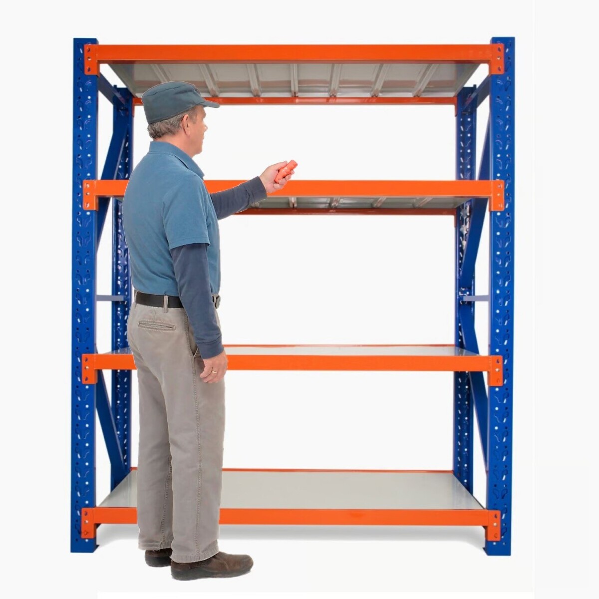 Estantería Metalica 4 Niveles Estante 800kg 2x2x60 Reforzada — Atrix