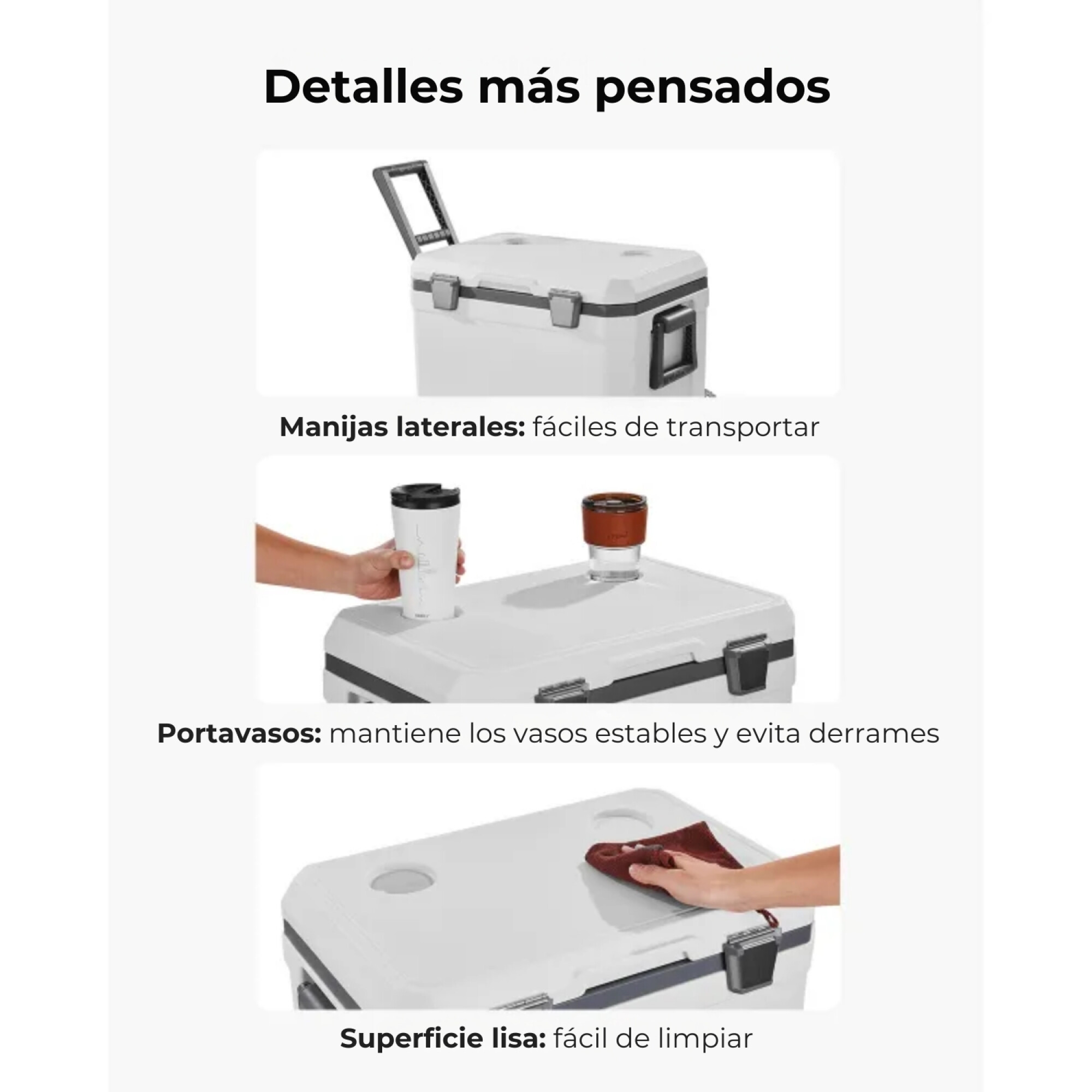 Conservadora heladera portátil 43L con ruedas — Aventureros