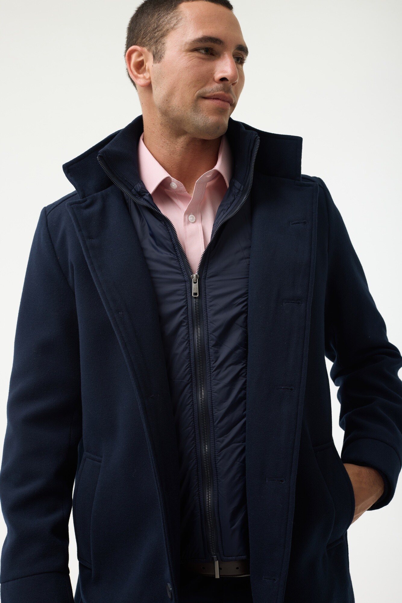 Gaban con pechera desmontable - Azul Marino — ALTOCONCEPTO