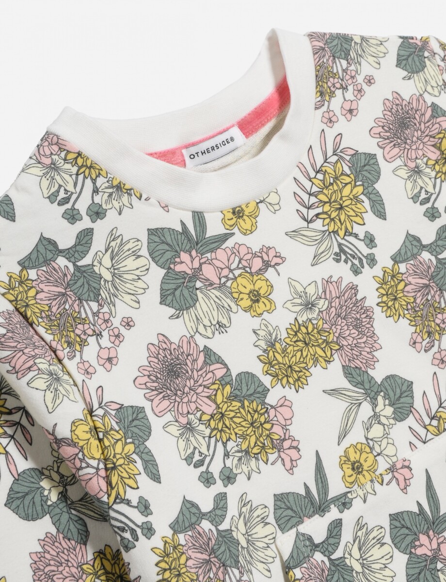 Buzo ramos de flores - Blanco — Otherside