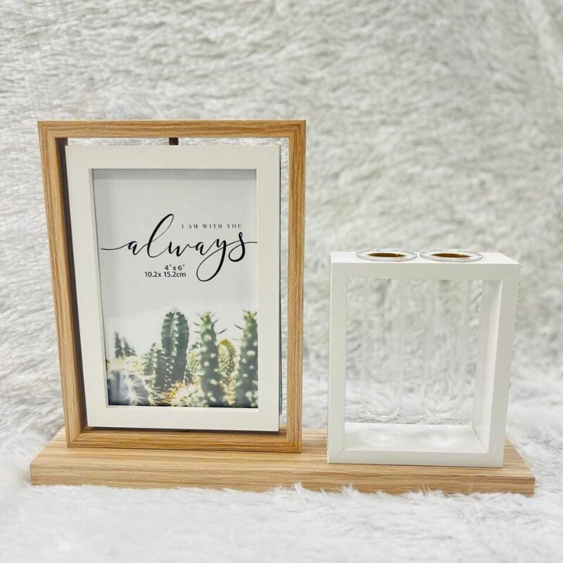 Porta Retratato con Florero Doble — Casa Fessta