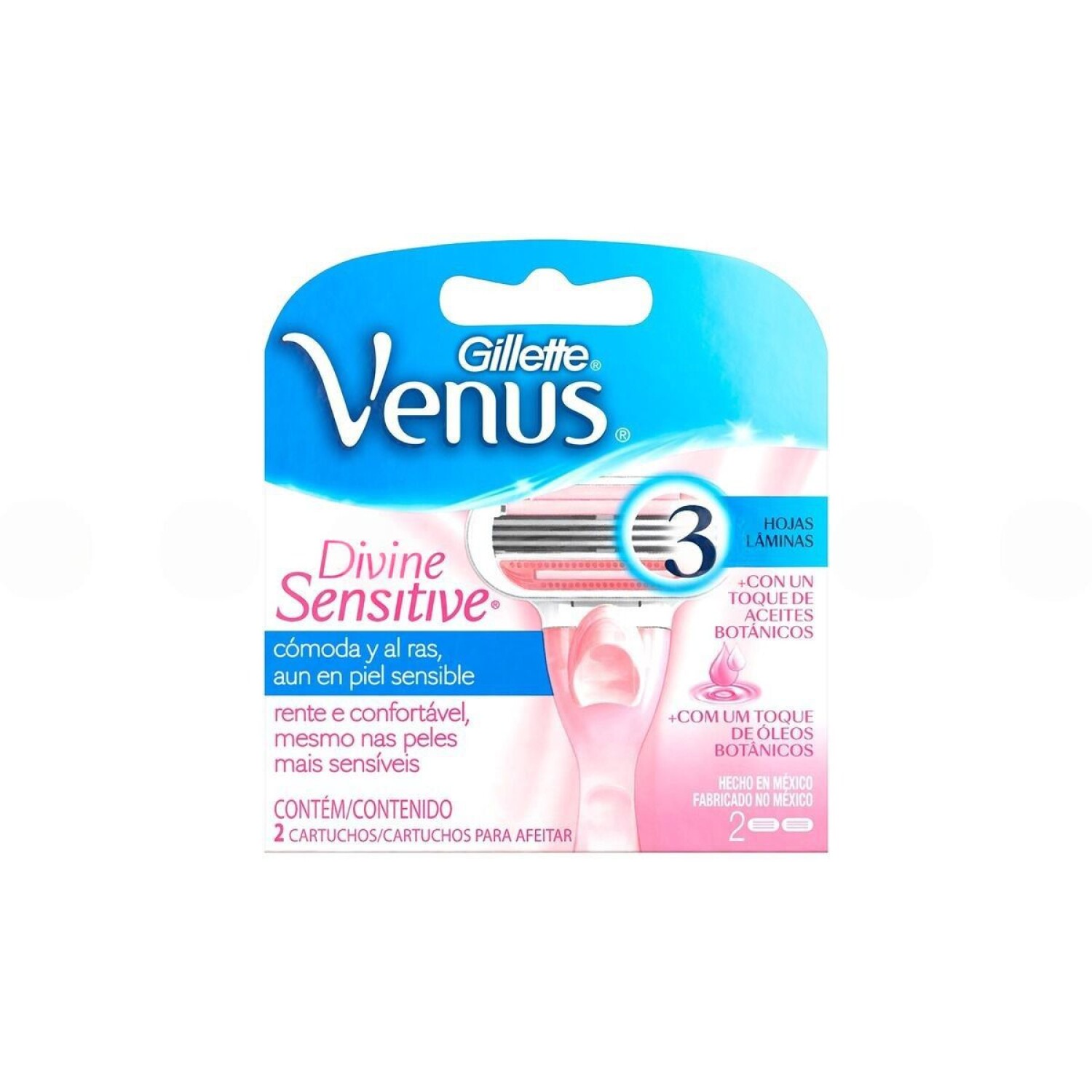 GILLETTE VENUS DIVINE REPUESTO X 2 UNID. — Farmacenter