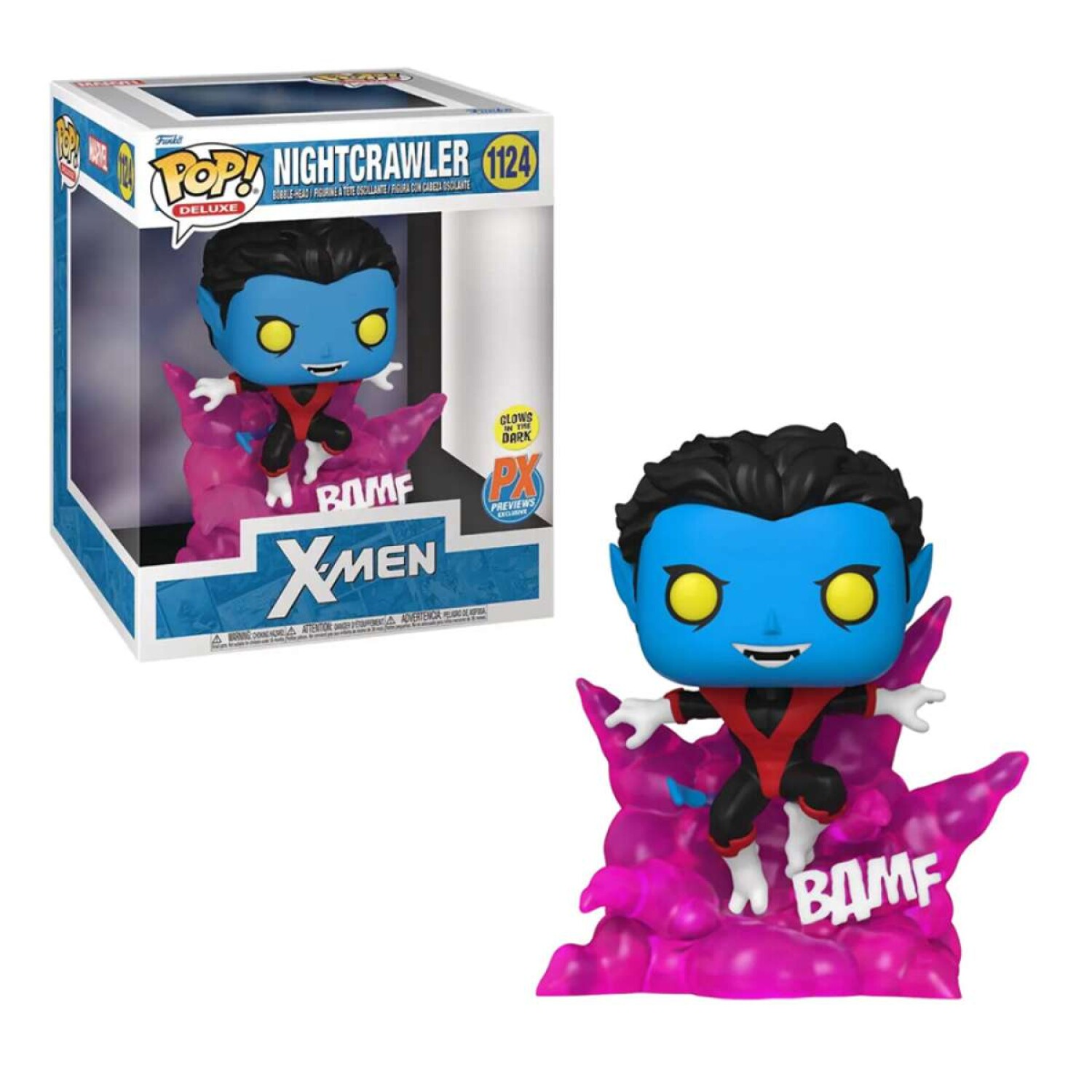 Nightcrawler Teleporting X Men [Exclusivo Glows in the Dark] - 1124 ...