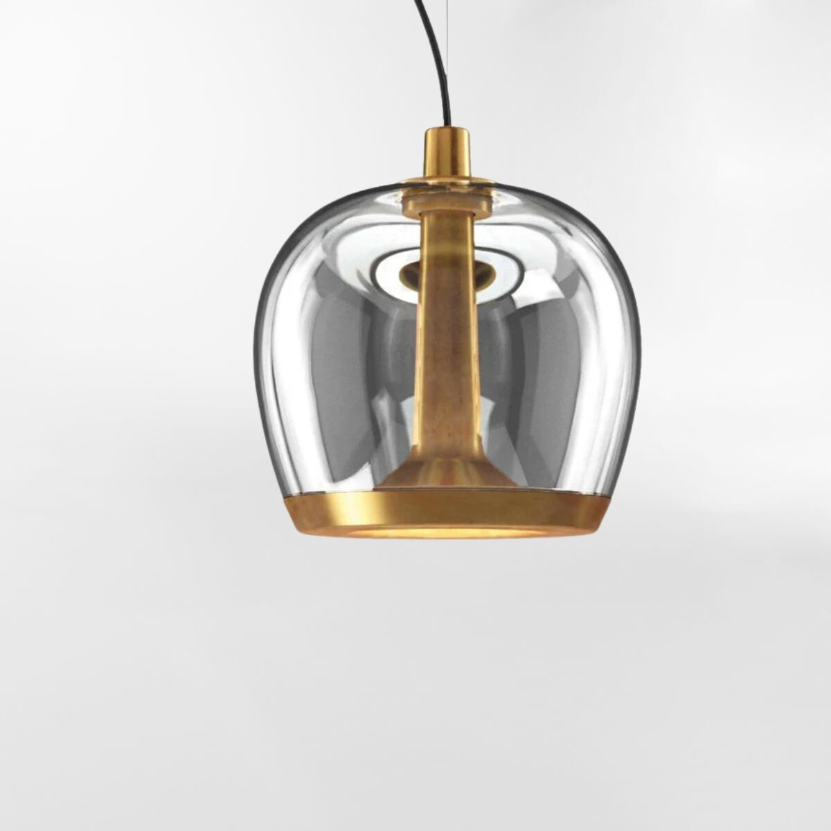 LUMINARIA DE TECHO GLASS LIGHT Ocre — Viasono
