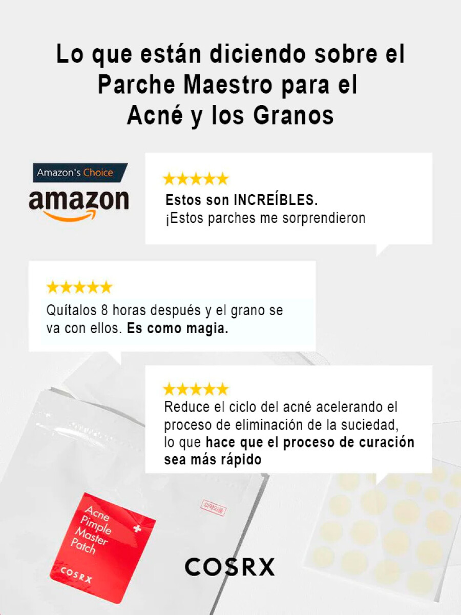 ACNE PIMPLE MASTER PATCH COSRX - Parches curativos para granos/acné ...