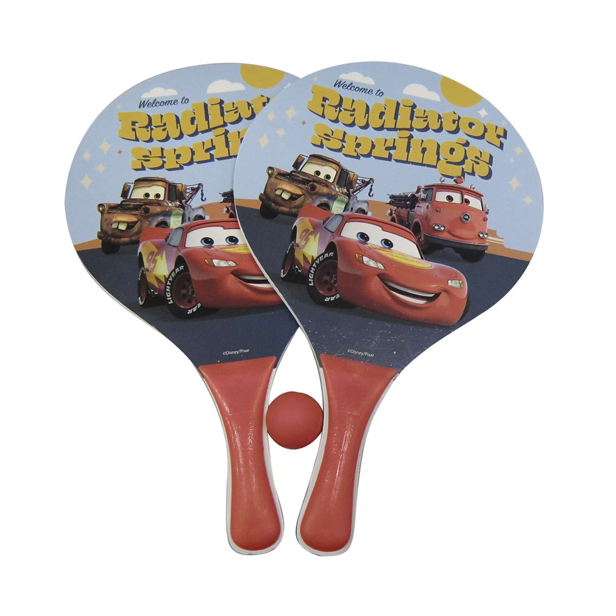 Set de Paletas Playeras y Pelota Cars 38 cm — Cartoons