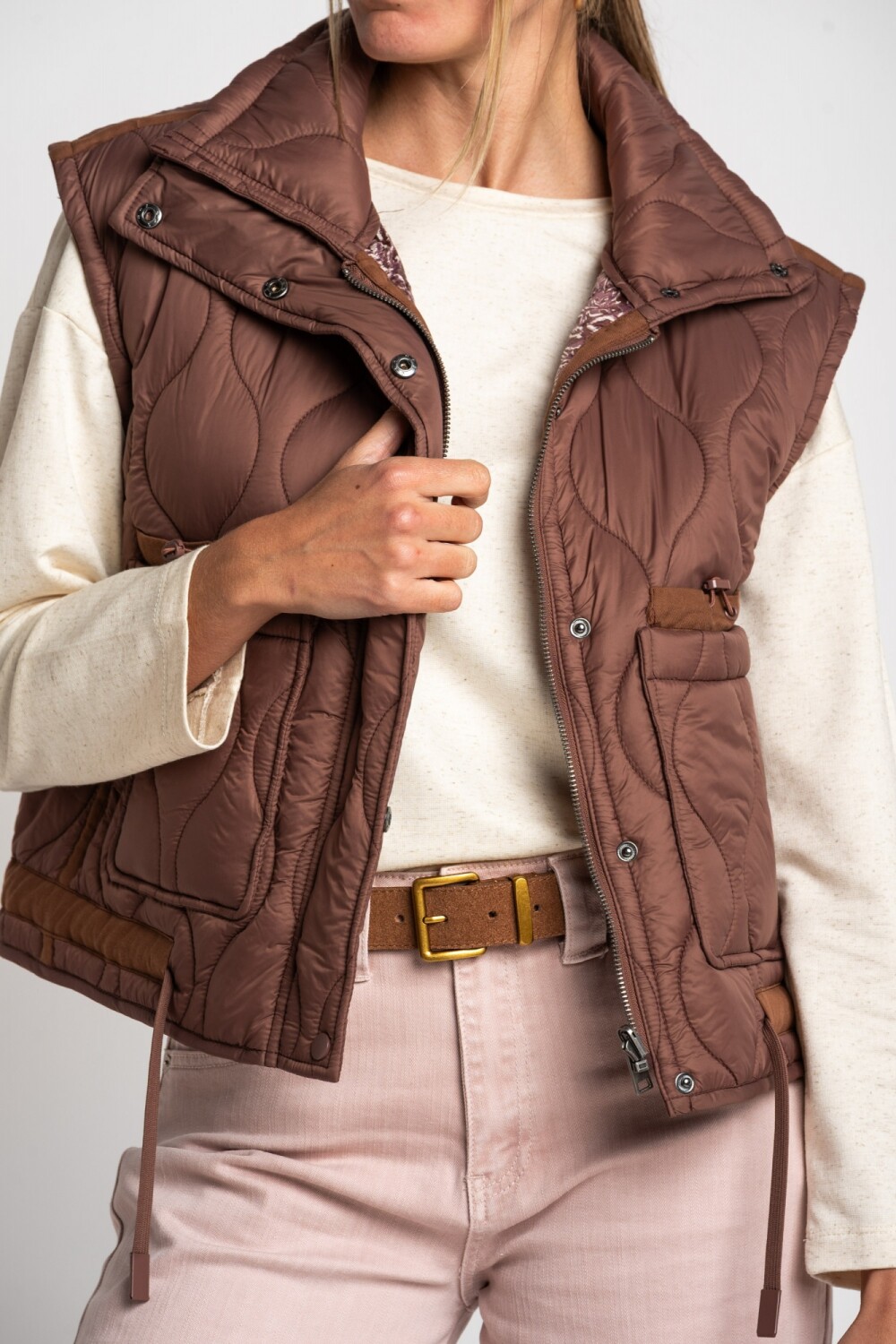 Chaleco Reversible - Marrón — Lemon