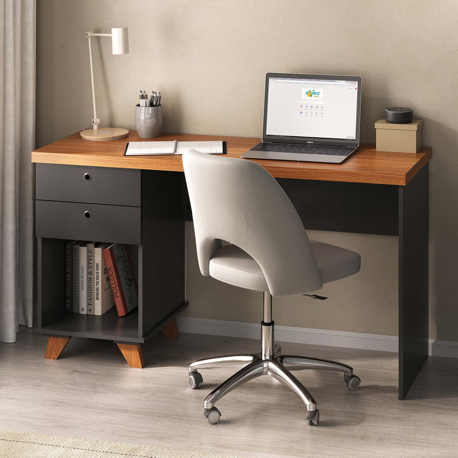 Escritorio Mdf Marron Sky — Divino