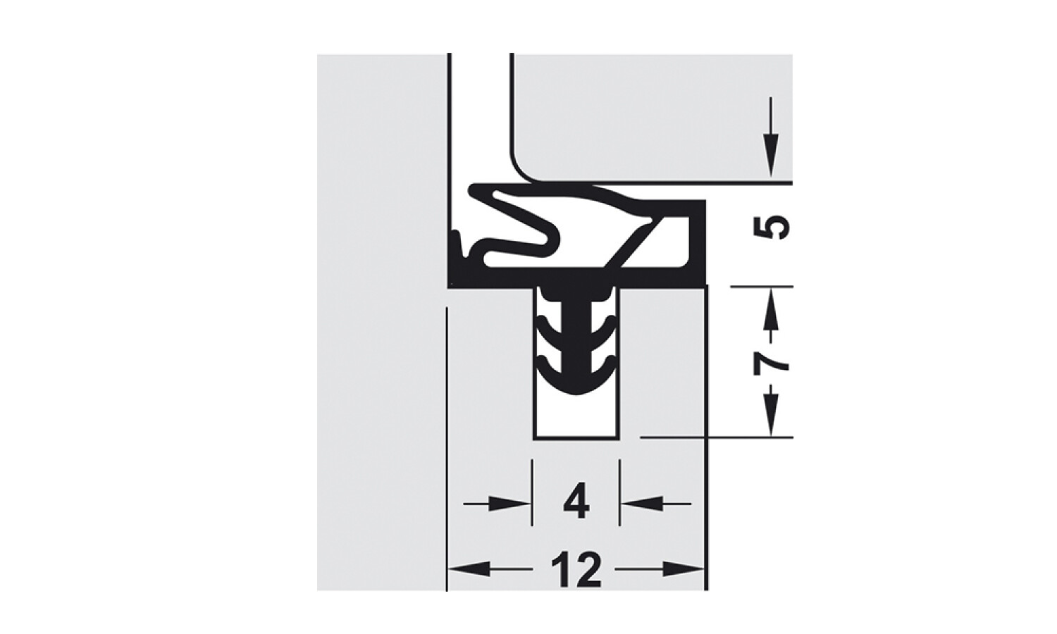 Burlete Para Puerta 950.09.550 Rollo 9 Mts — Montecuir