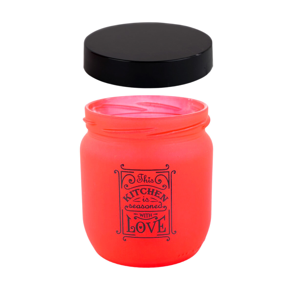 Frasco de vidrio Herevin 425 cc rojo — El Clon