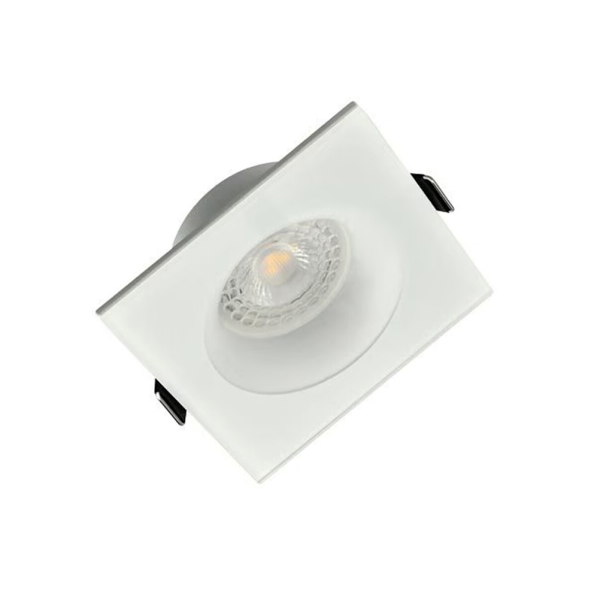 Aro Empotrable Fijo Cuadrado Blanco Mate Montana — Serlux