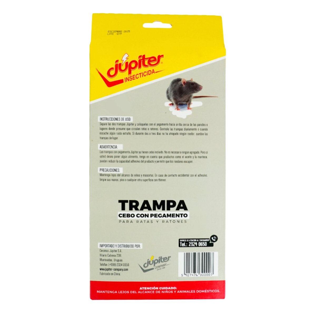 Trampa para ratas y ratones con pegamento Jupiter — El Clon