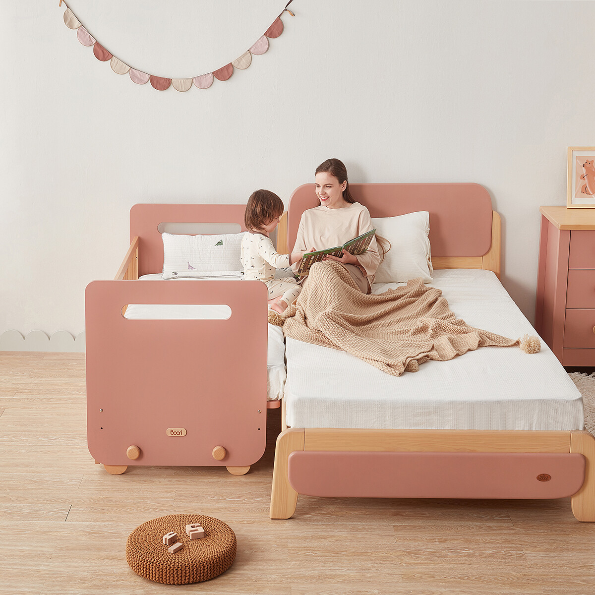 CAMA INFANTIL NANA Rosa 1 PLAZA — Viasono