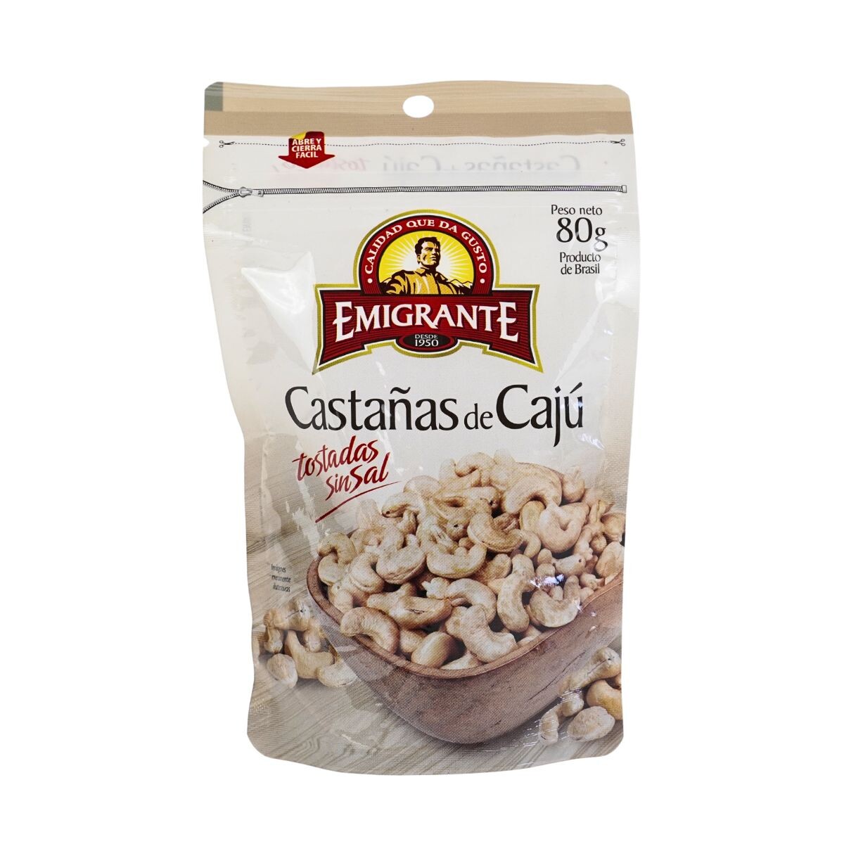 Castañas de cajú tostadas sin sal — El Clon