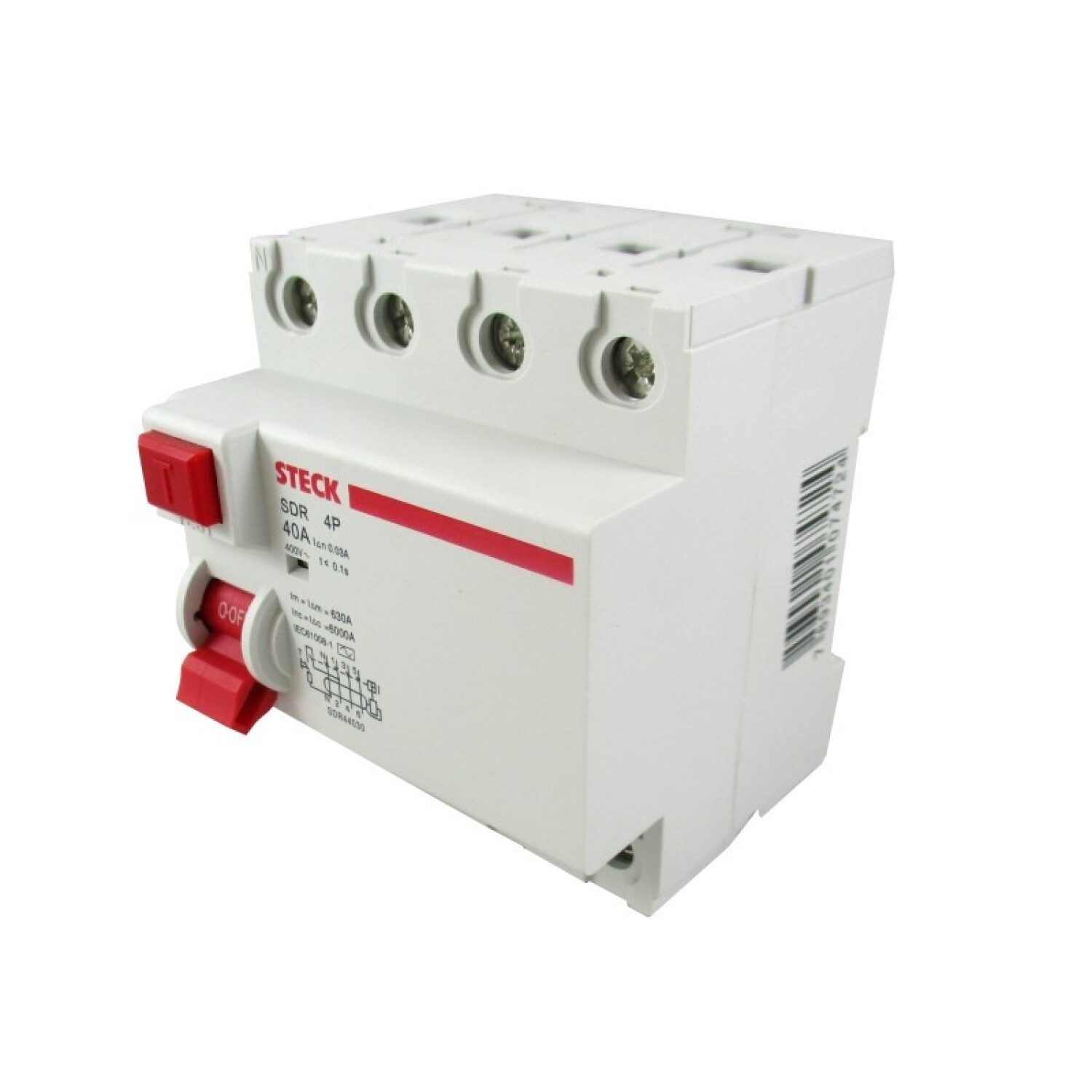 INTERRUPTOR DIFERENCIAL SDR 4P 40A 30MA - STECK — Luminotecnia