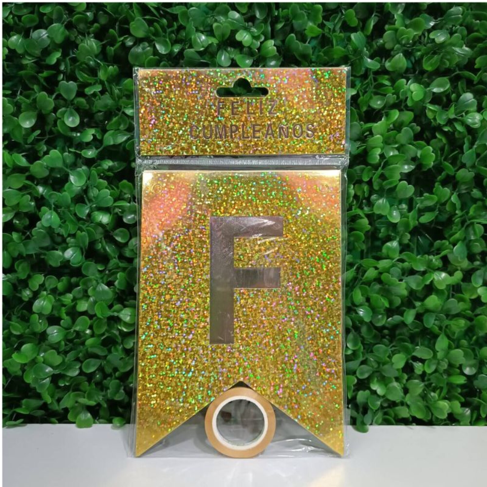 Guirnalda de Feliz Cumpleaños Holográficas - Dorado — Casa Fessta