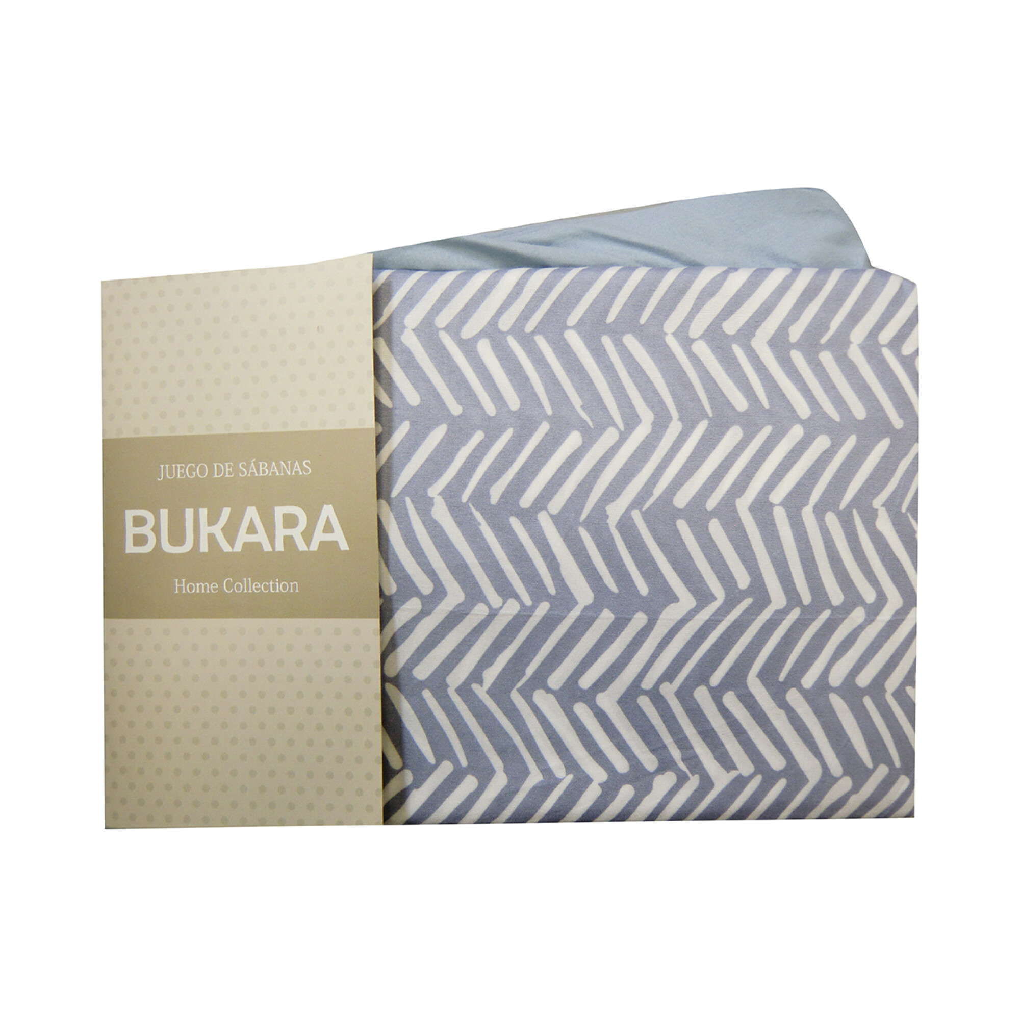 Juego Sábanas 1 Plaza y Media Bukara 100% Microfibra - 254-1 ZIG ZAG ...