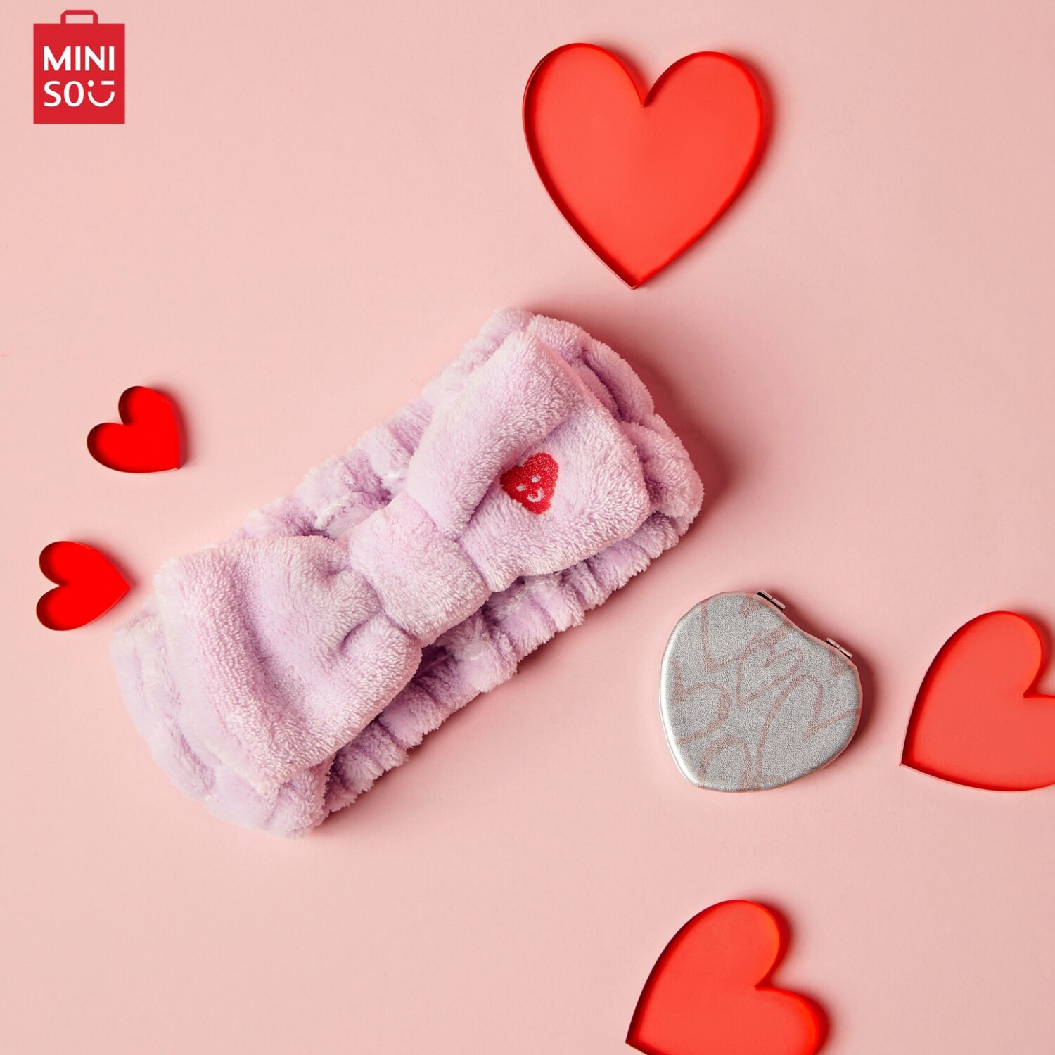 Vincha de maquillaje moño - violeta — Miniso Uruguay