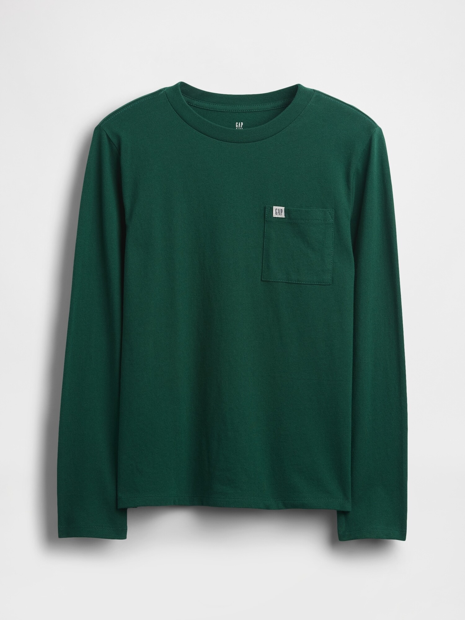 Remera Con Bolsillo Logo Gap Niño - Evergreen Glamour — GAP Uruguay