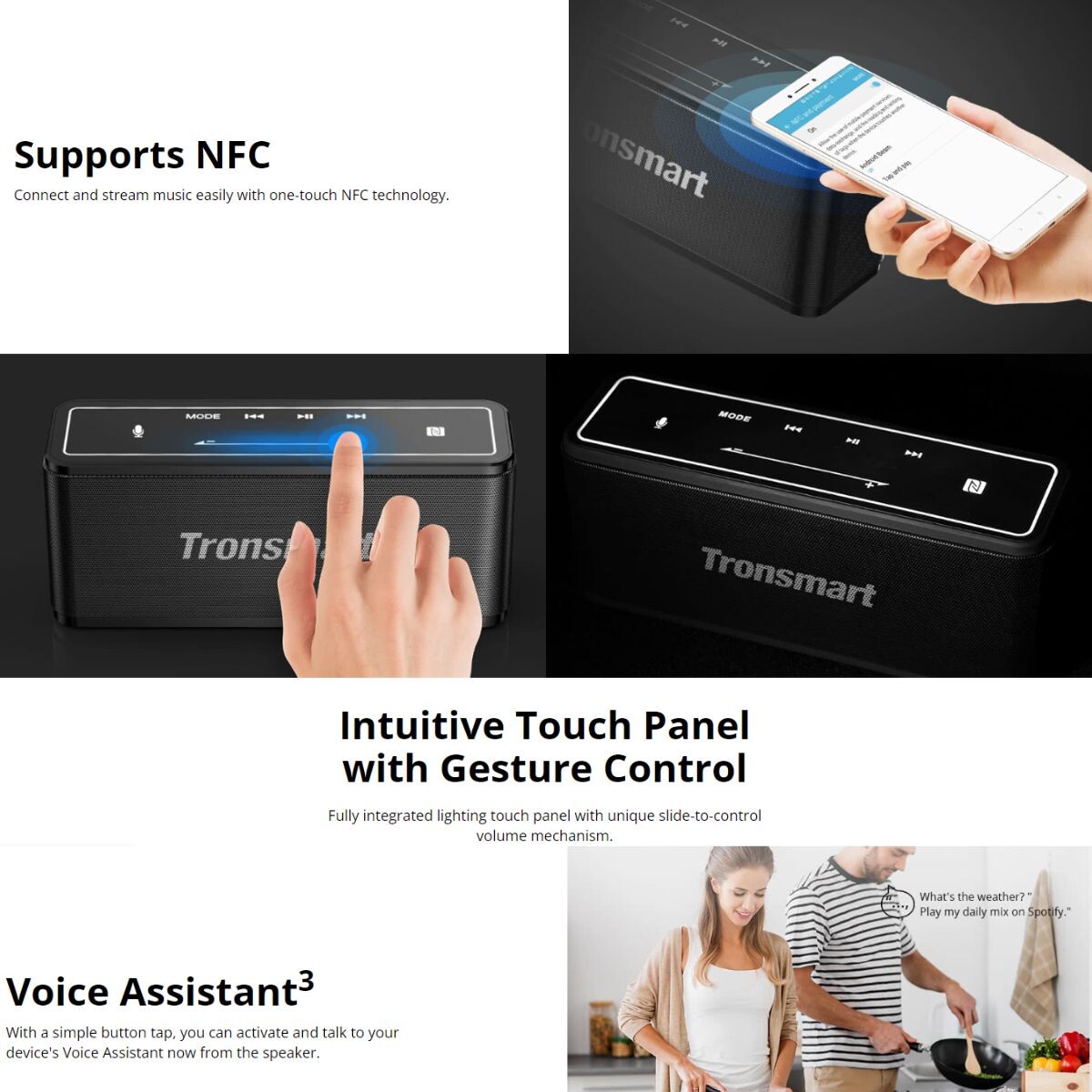 Parlante táctil Tronsmart Element Mega 40W — Market