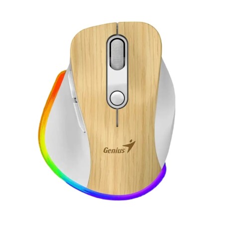 Mouse Genius Ergo 9000S Pro Madera — Universo Binario