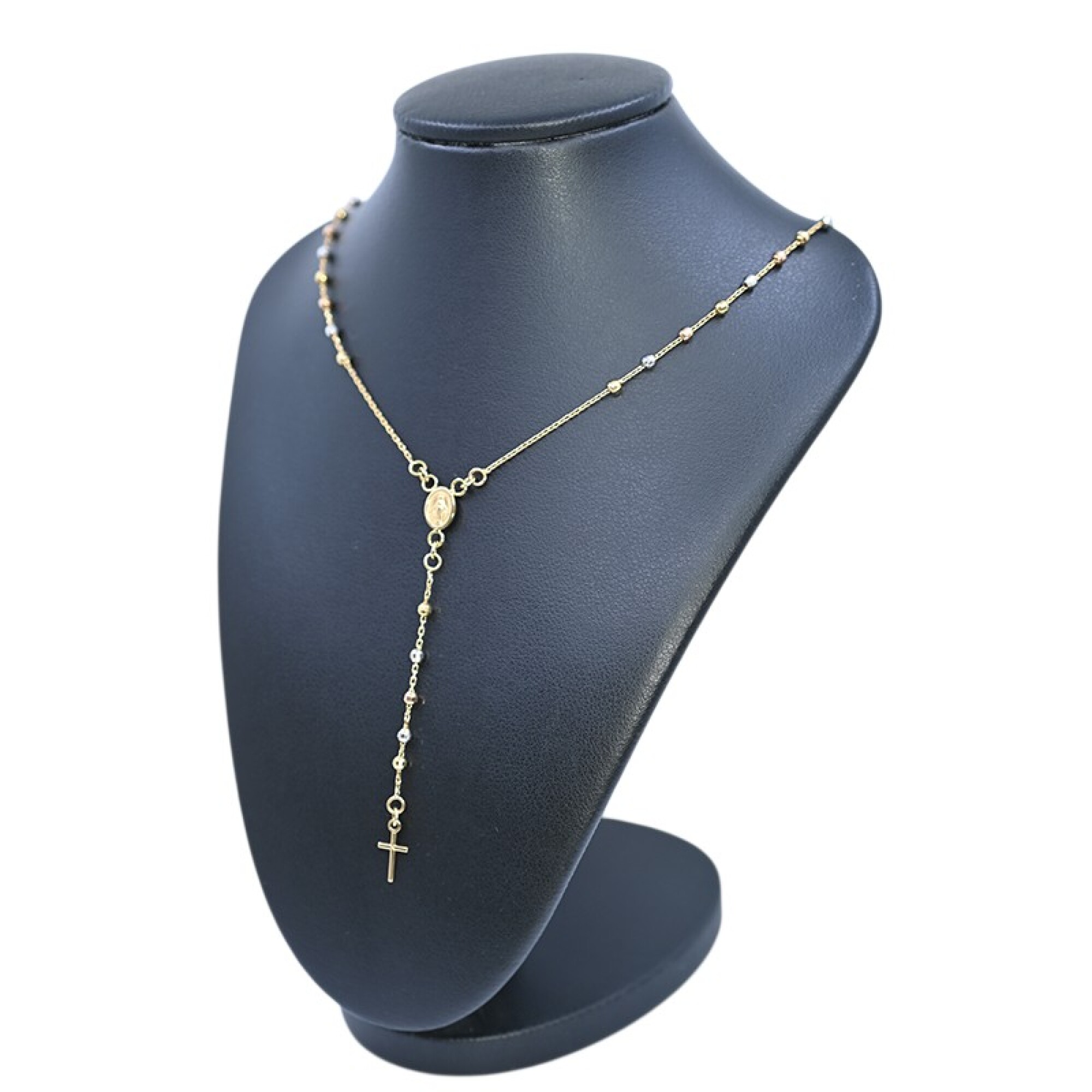 Cadena Denario oro 18k 3 tonos. — Facello Joyeros