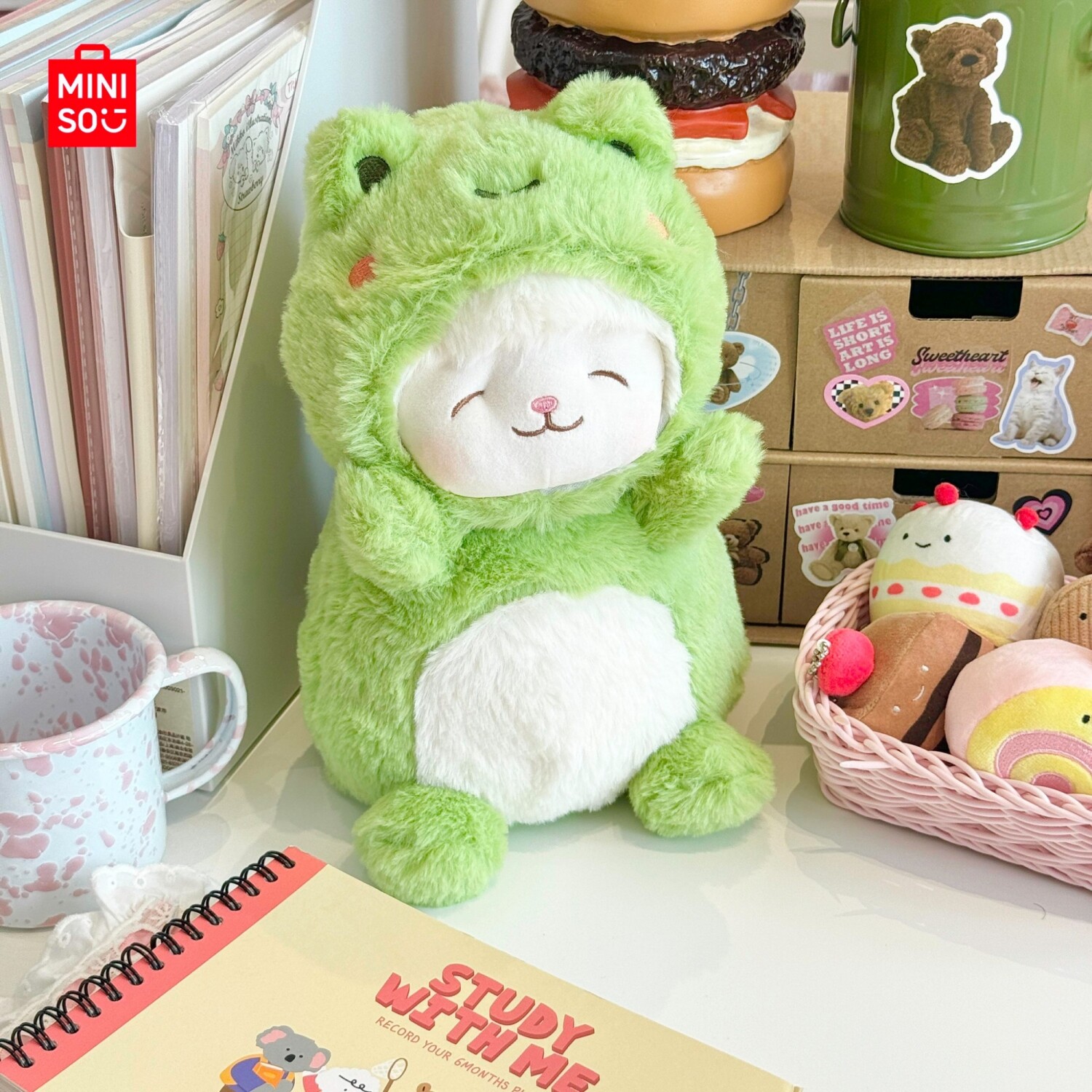 Peluche corderito disfraz - rana — Miniso Uruguay