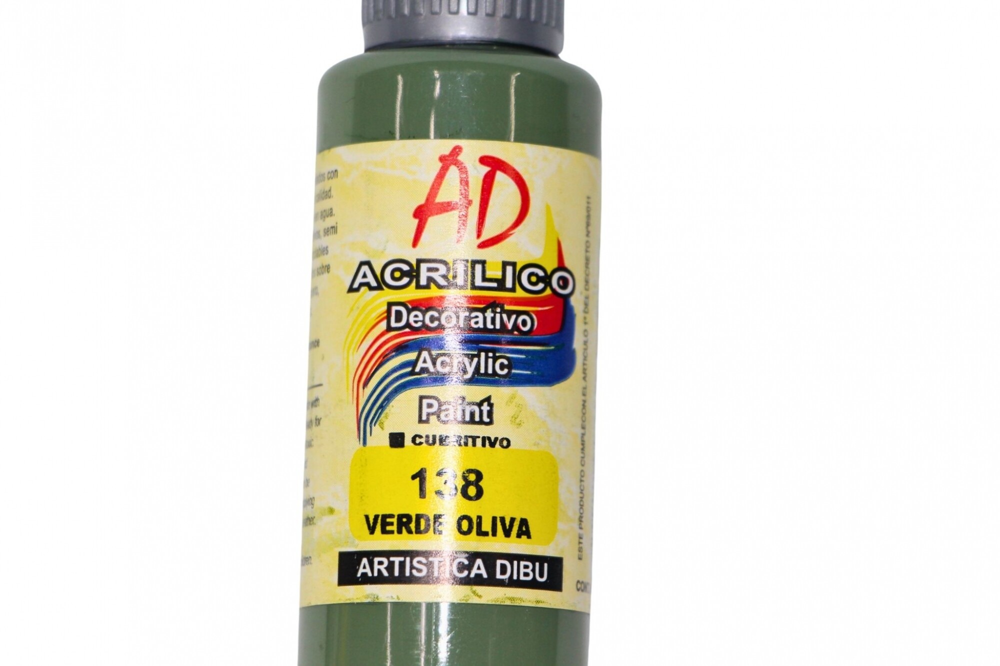 PINTURA ACRILICA ARTISTICA DIBU 60 ML. DIFERENTES COLORES - COLOR VERDE ...
