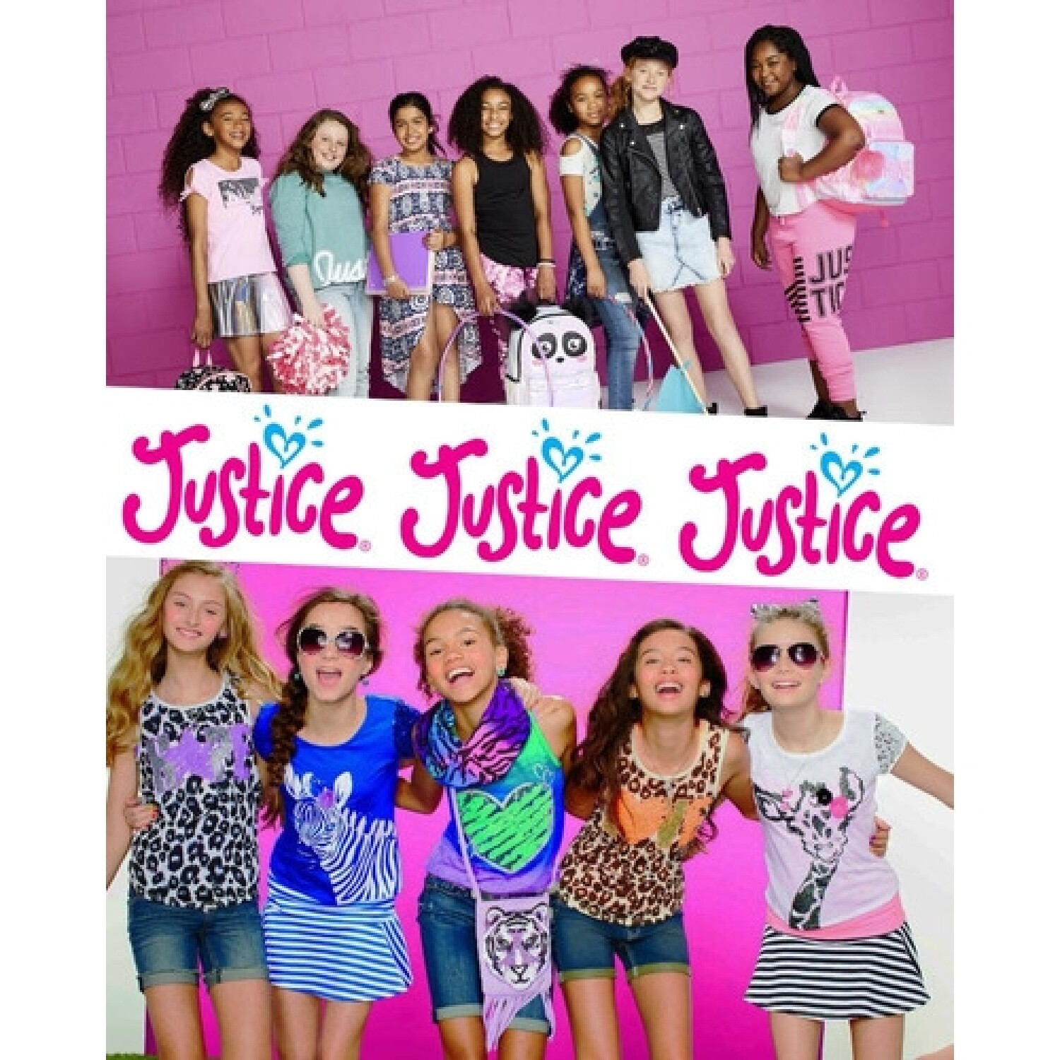 Pollera mini turquesa para niña Justice original - Celeste — Electroventas