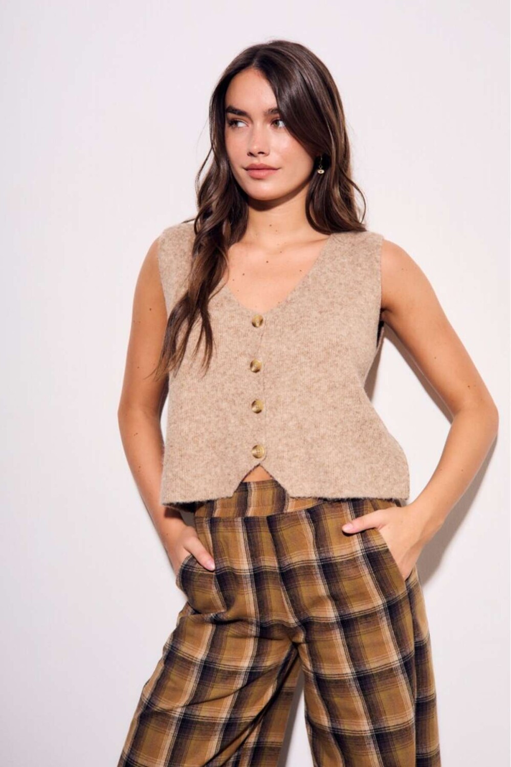 Chaleco - Camel — Tienda Soy Santander