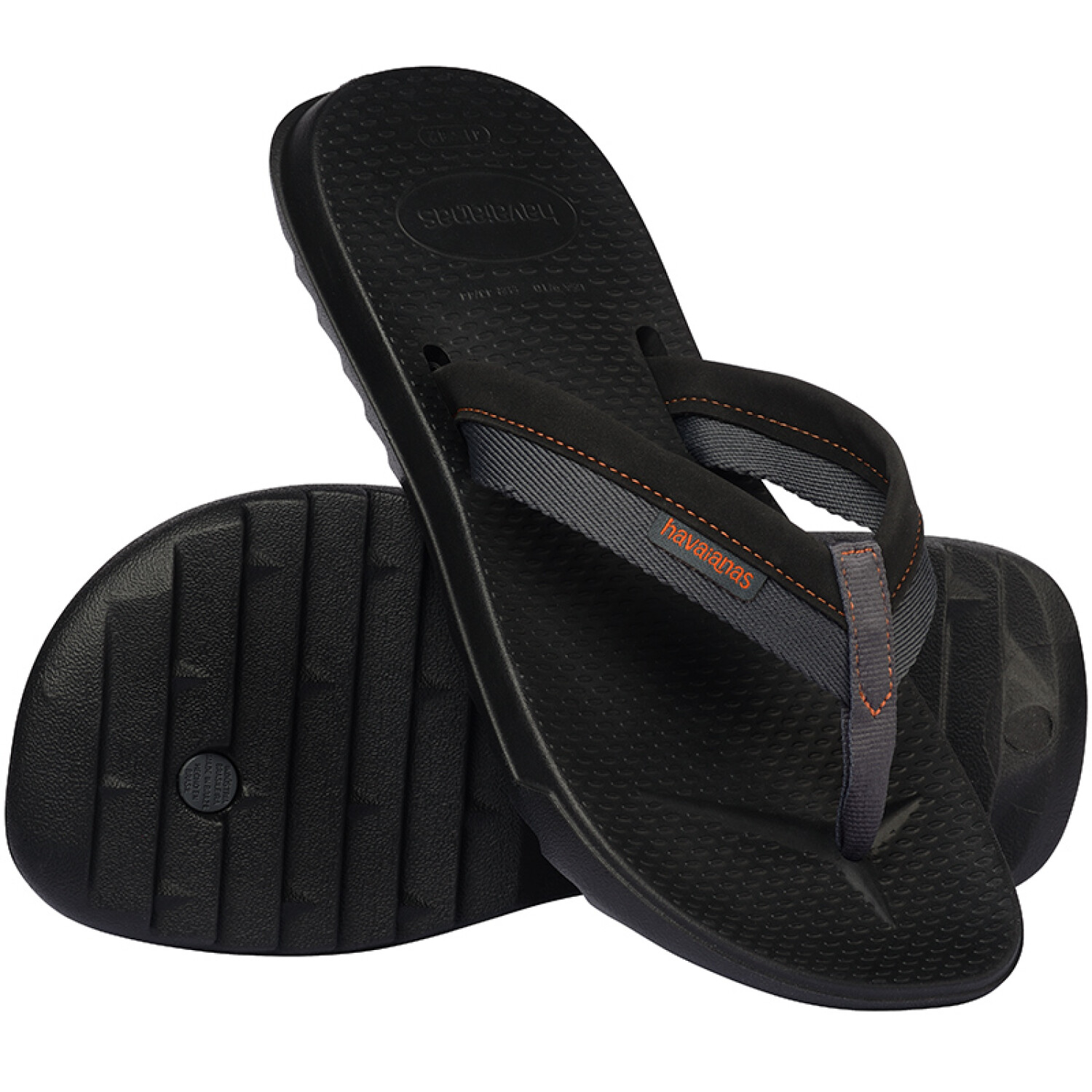 Ojotas Havaianas Track Plus Flip Flops - Negro — Havaianas