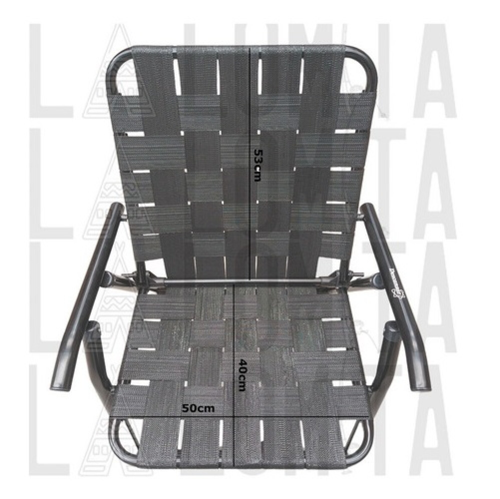 Silla Playera Descansar Aluminio Reforzada Liviana 80048 Color Negro ...