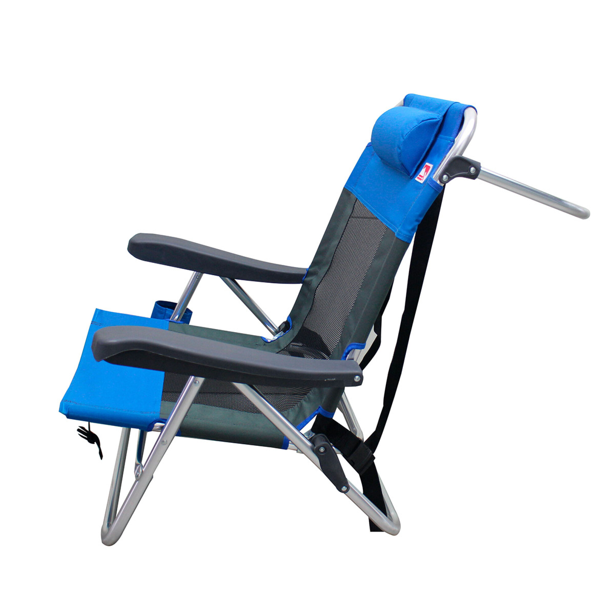 Silla Reposera Playa Plegable 110k Aluminio Tela Mesh - Azul — El Rey ...