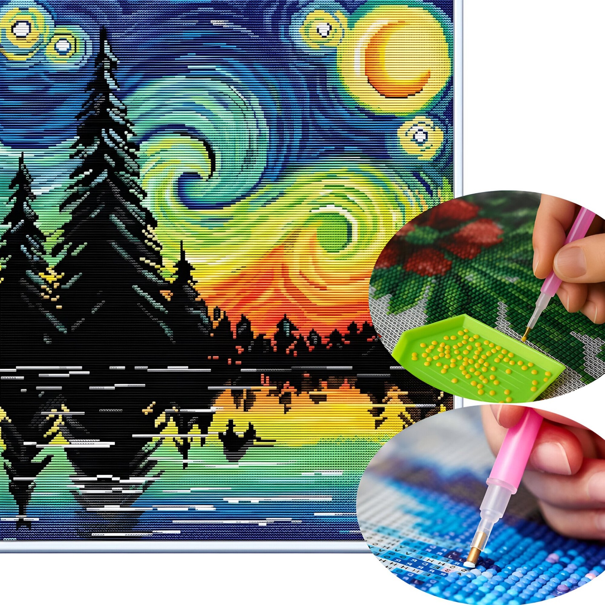 KIT DIAMANTE 5D Varios Diseños Diamant Art - Variante Diseño Colores ...