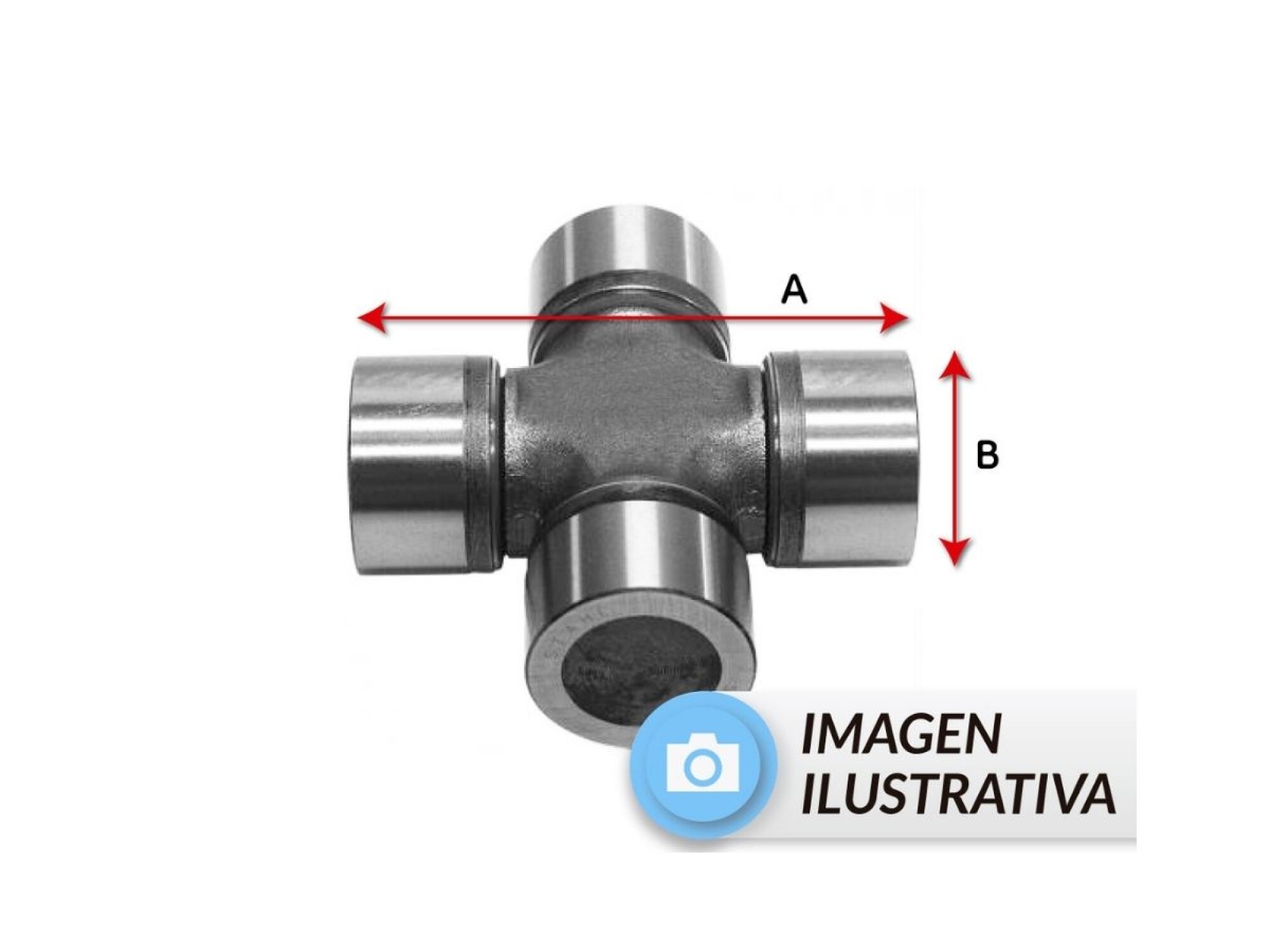 CRUCETA A:88,7mm B:36mm — Larrique Rulemanes