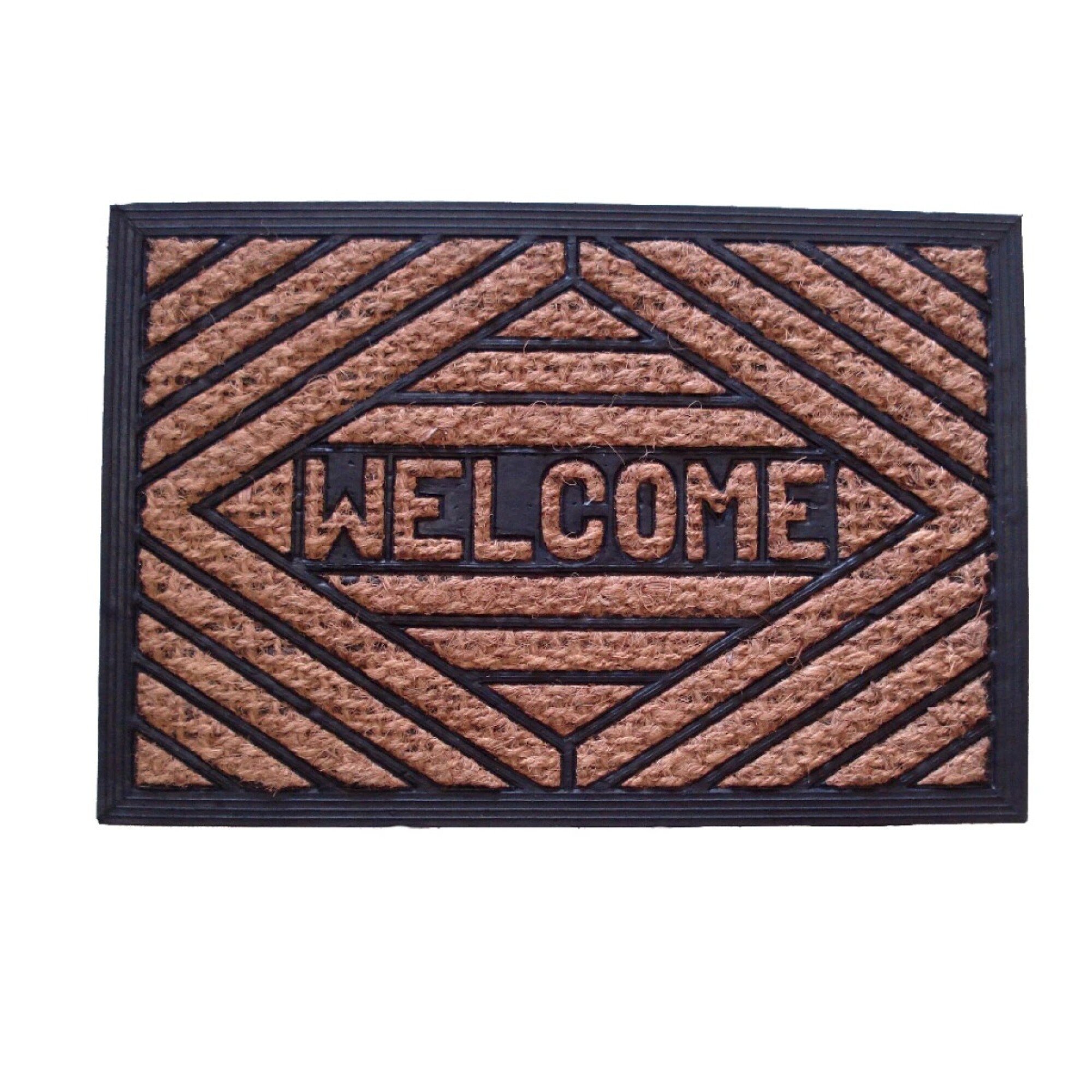 Felpudo Coco/Goma - 40x60 cm - Welcome — Rustico Hogar