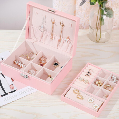 Alhajero Dos Niveles - Rosa — Que Regalo