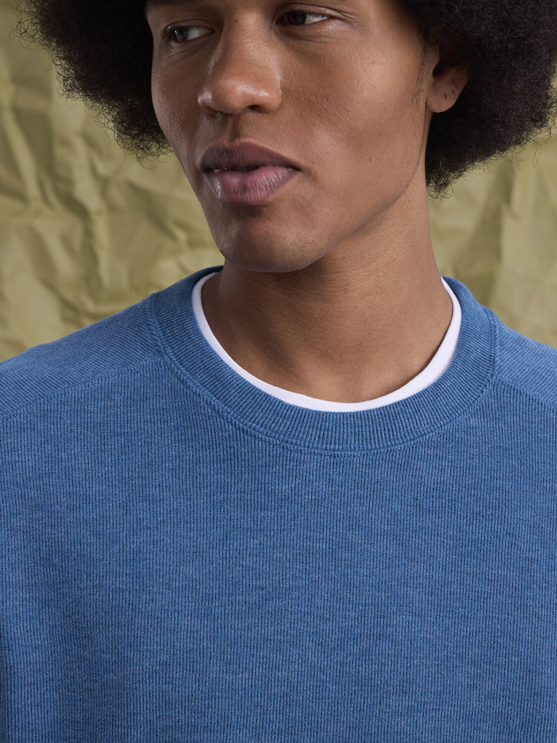FLEECE PALERMO - AZUL MELANGE — Benson & Thomas
