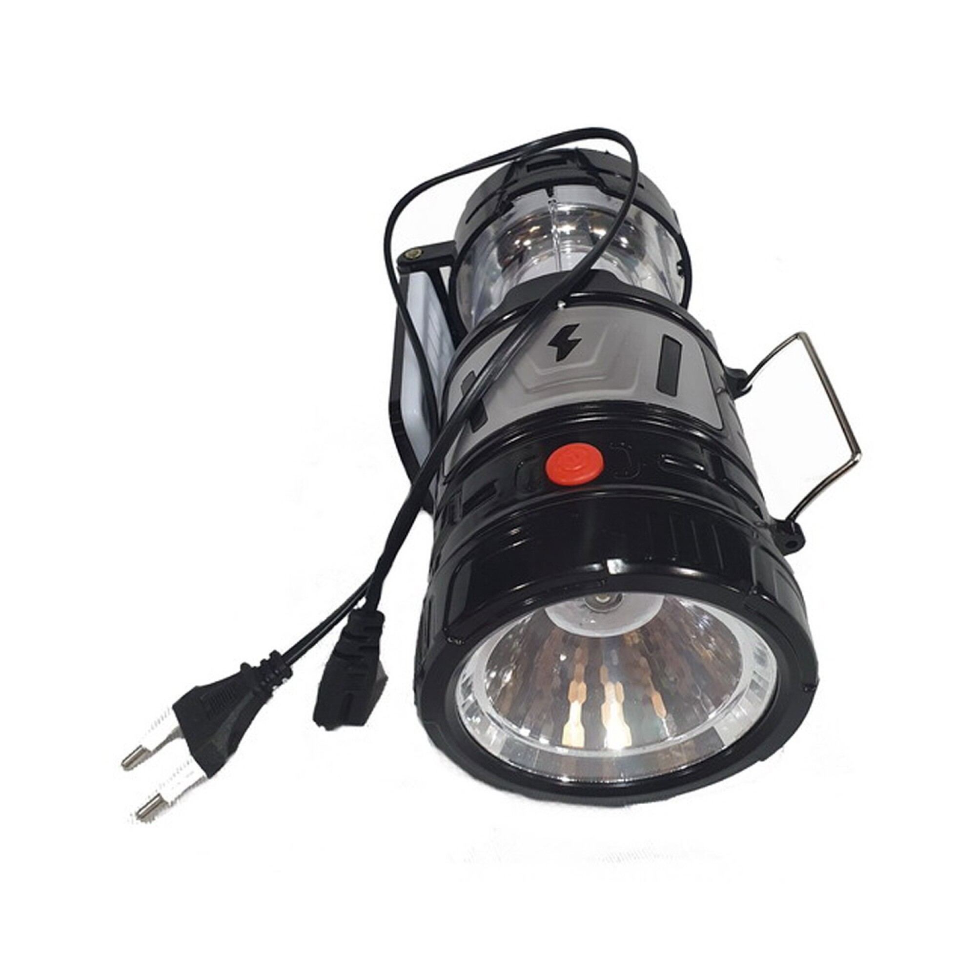 Farol Recargable LED Arye Carga 220V y Solar 3 Funciones — Electroventas