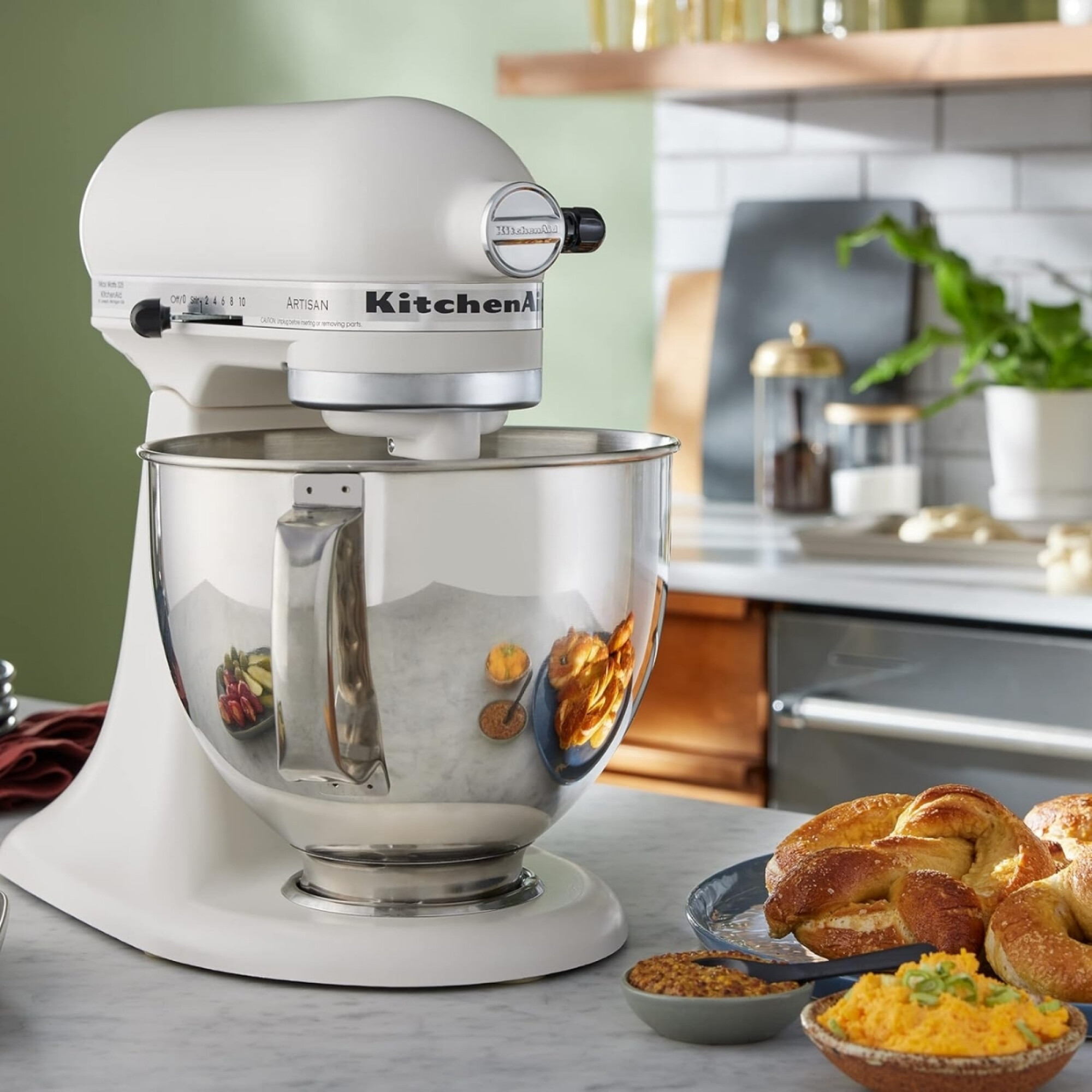 Batidora Planetaria Artisan 4,8 Litros Blanca KitchenAid — Amo cocinar