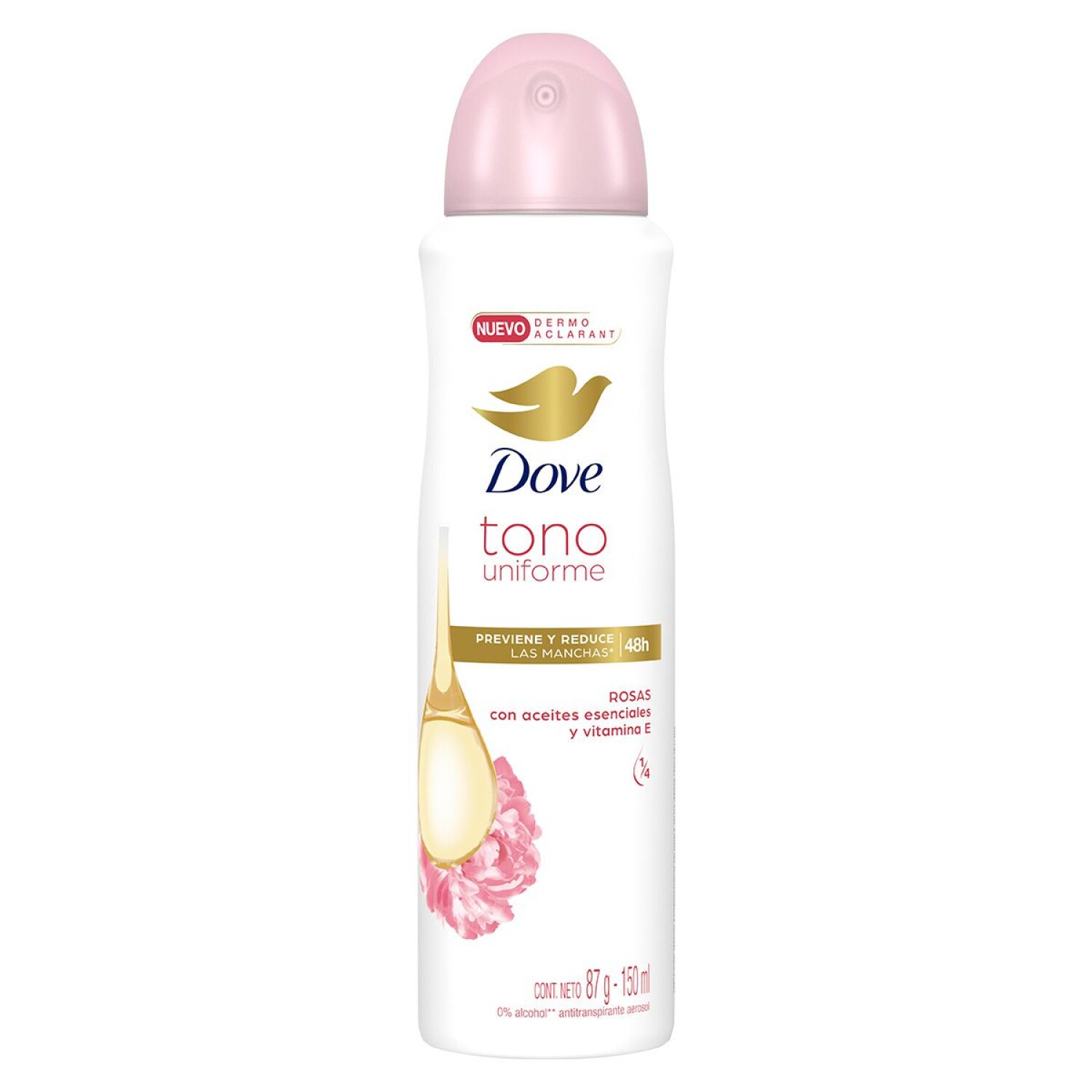 DOVE DEO AEROSOL AP ROSAS FR. X 150 ML. — Farmacenter