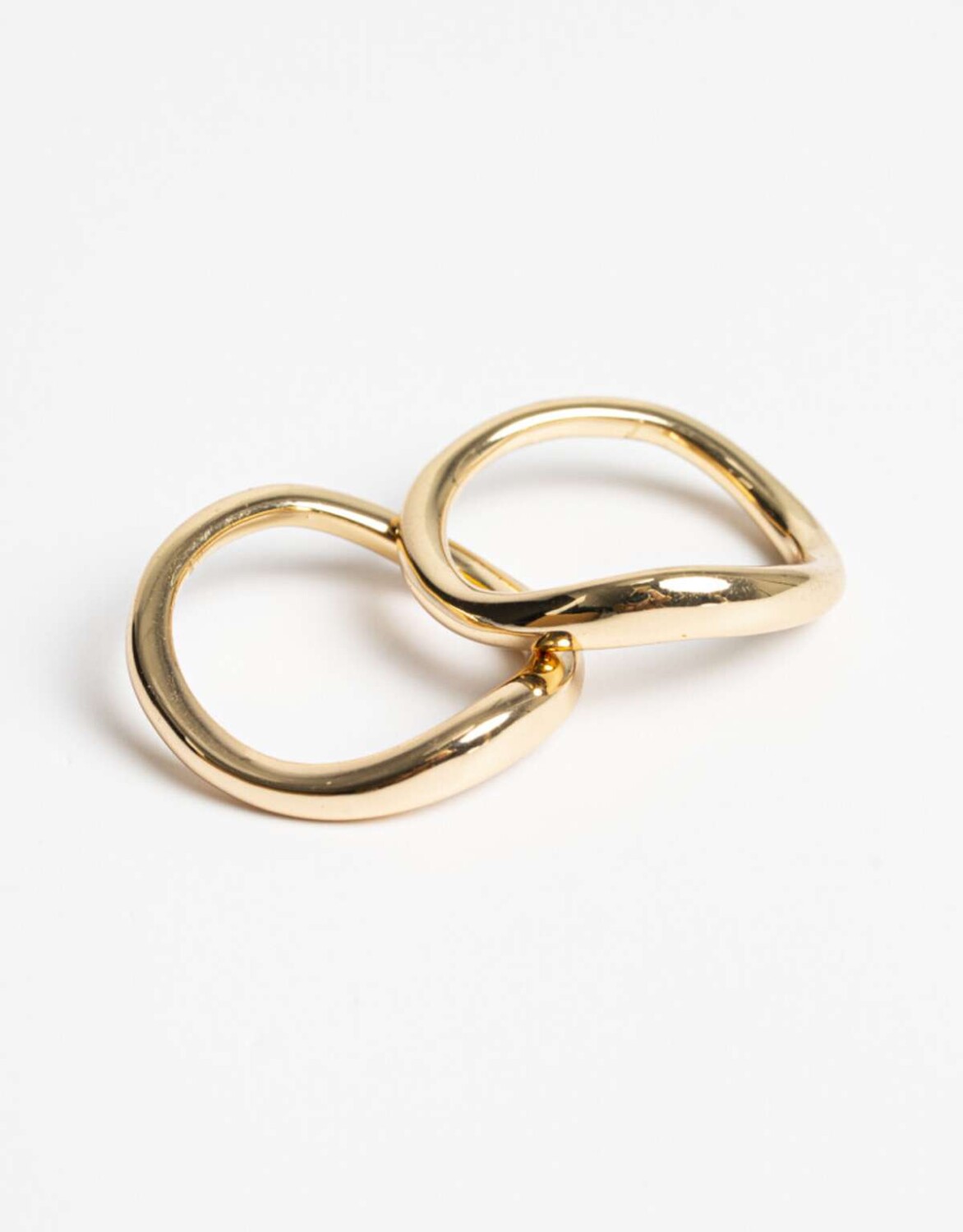 Set De Anillos Bañados En Oro - Dorado — Tienda Soy Santander