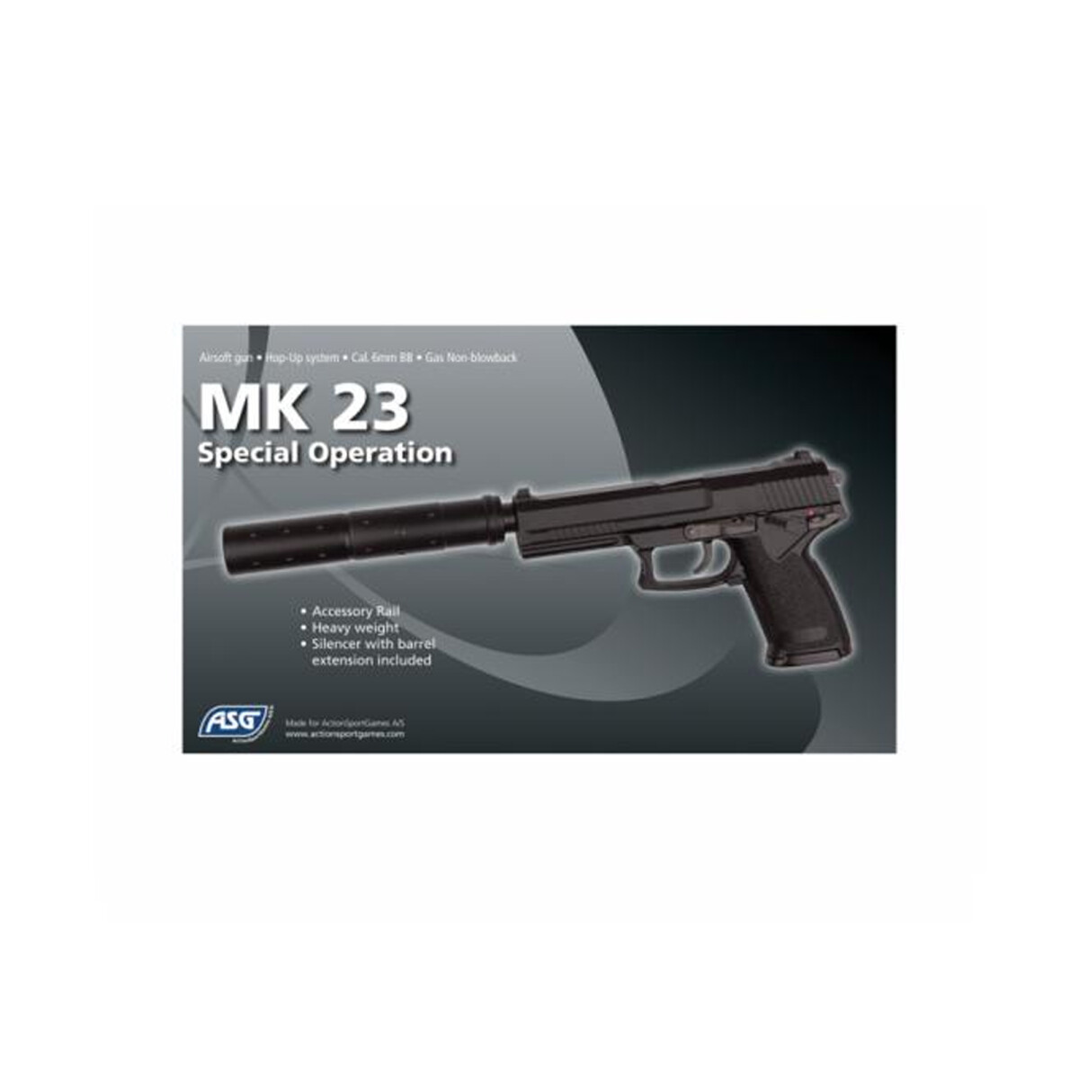 Pistola MK23 Special Operations A Gas - ASG — Aventureros