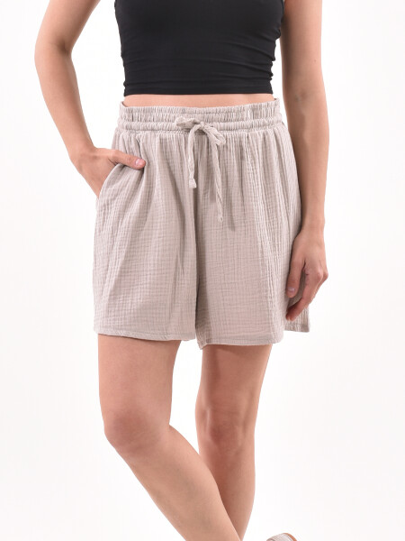 SHORT VENECIA - BEIGE — Guapa - Paprika