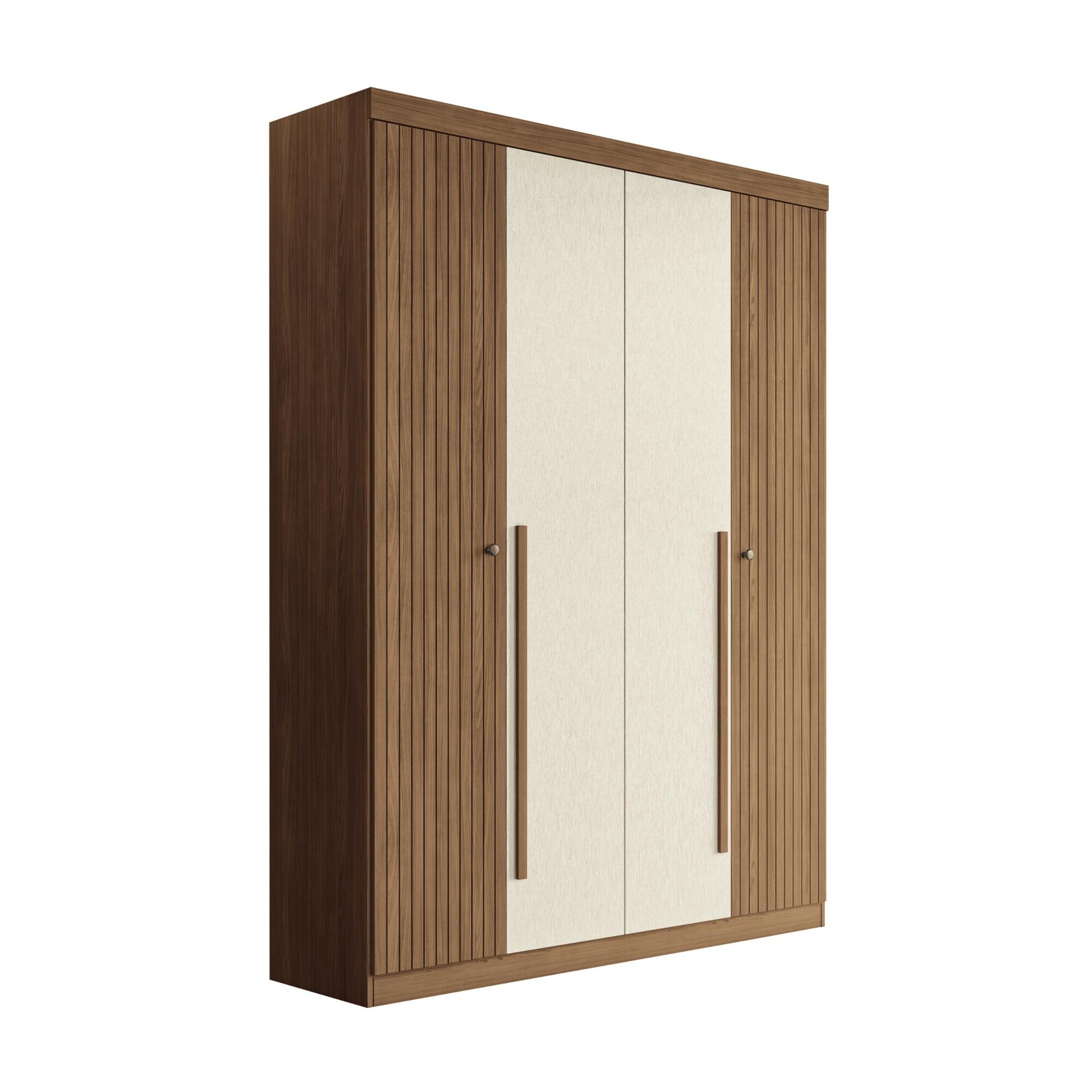 Ropero Buriti 4 Puertas - Linea Fit - Marron/Arena — Rustico Hogar