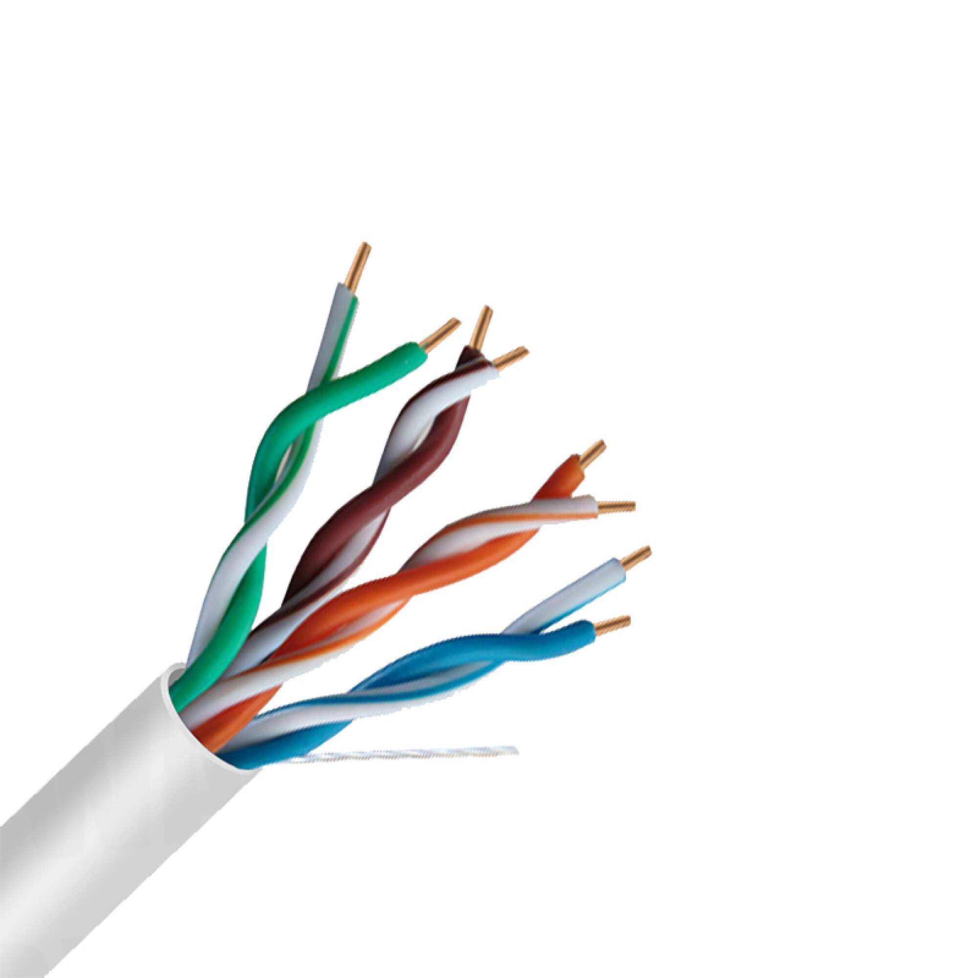 Cable de datos UTP 4 pares Cat. 5E WIZ gris - WZ1000 — Fivisa