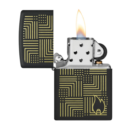 Encendedor ZIPPO 46478 C/Diseño Negro — WatchMe