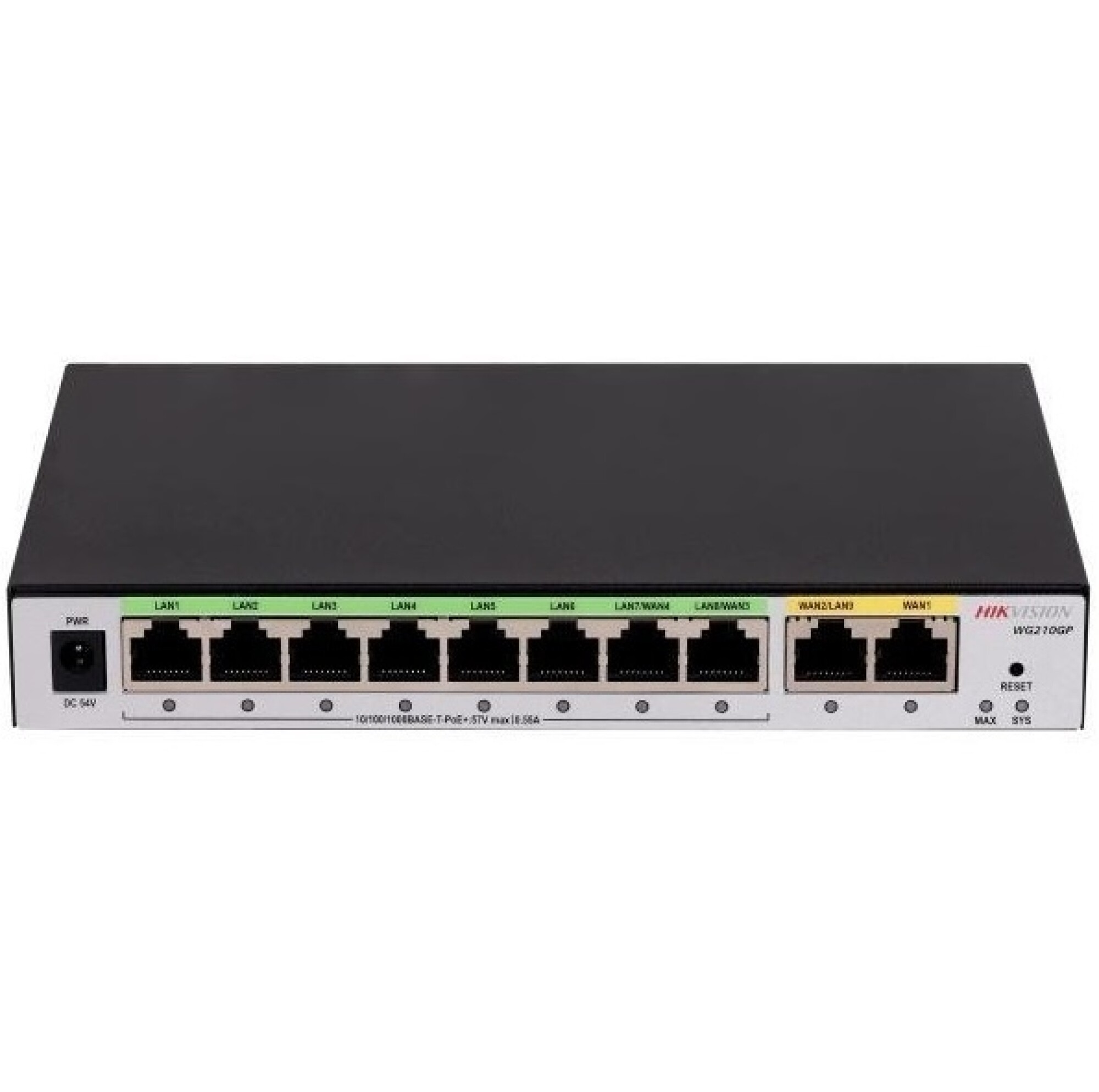 Router Hikvision Multi-WAN corporativo 10p Gigabit PoE — ZonaTecno