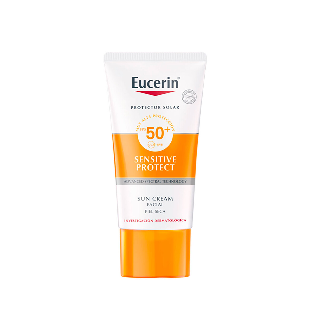 Protector Solar Eucerin Sun Facial Piel Seca Y Sensible F50 - 50 Ml ...