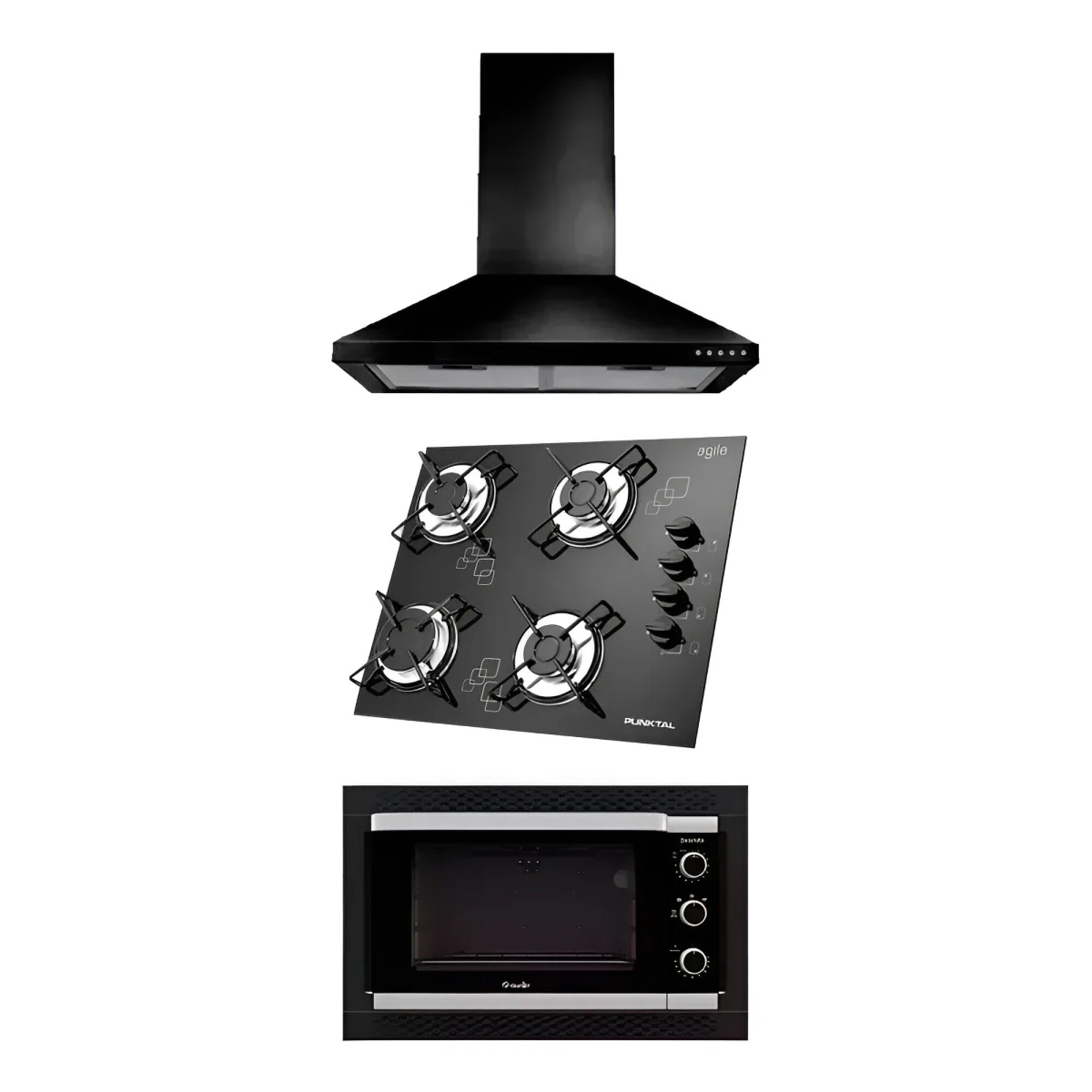 Combo Horno Decorato + Campana Petra + Anafe Punktal 848 — La Tentación